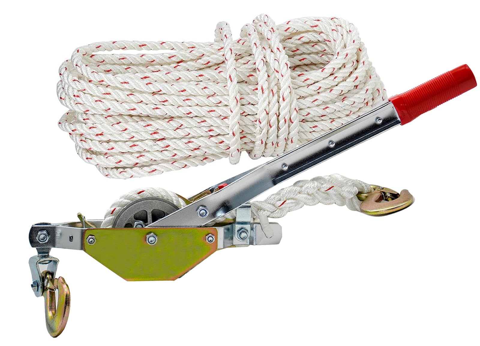 Amazon.com: Rope Puller, 3/4 Ton Capacity with100 Feet 5/8 inch Dia ...