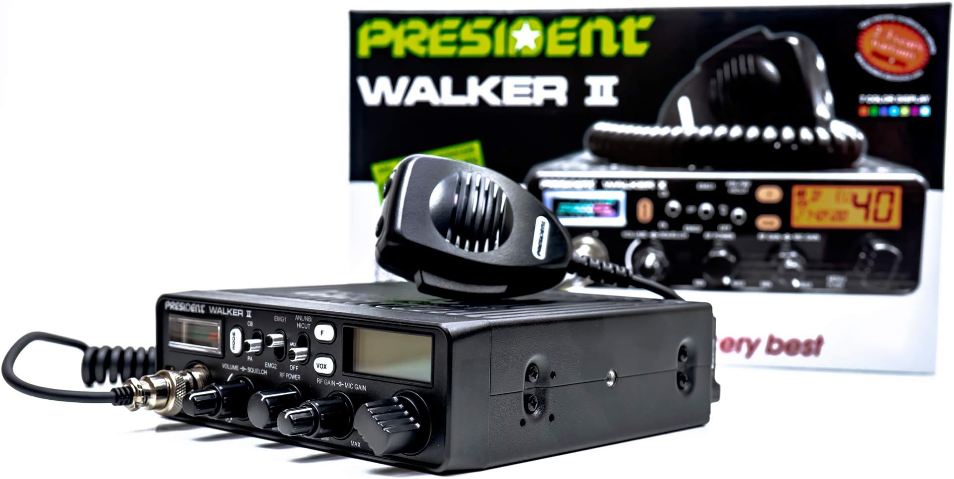 President CB Walker II ASC Radio with Automatic Noise Isolation: Amazon ...