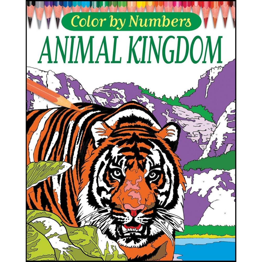 Color by Numbers - Animal Kingdom (Arcturus Coloring Books): Amazon.co ...