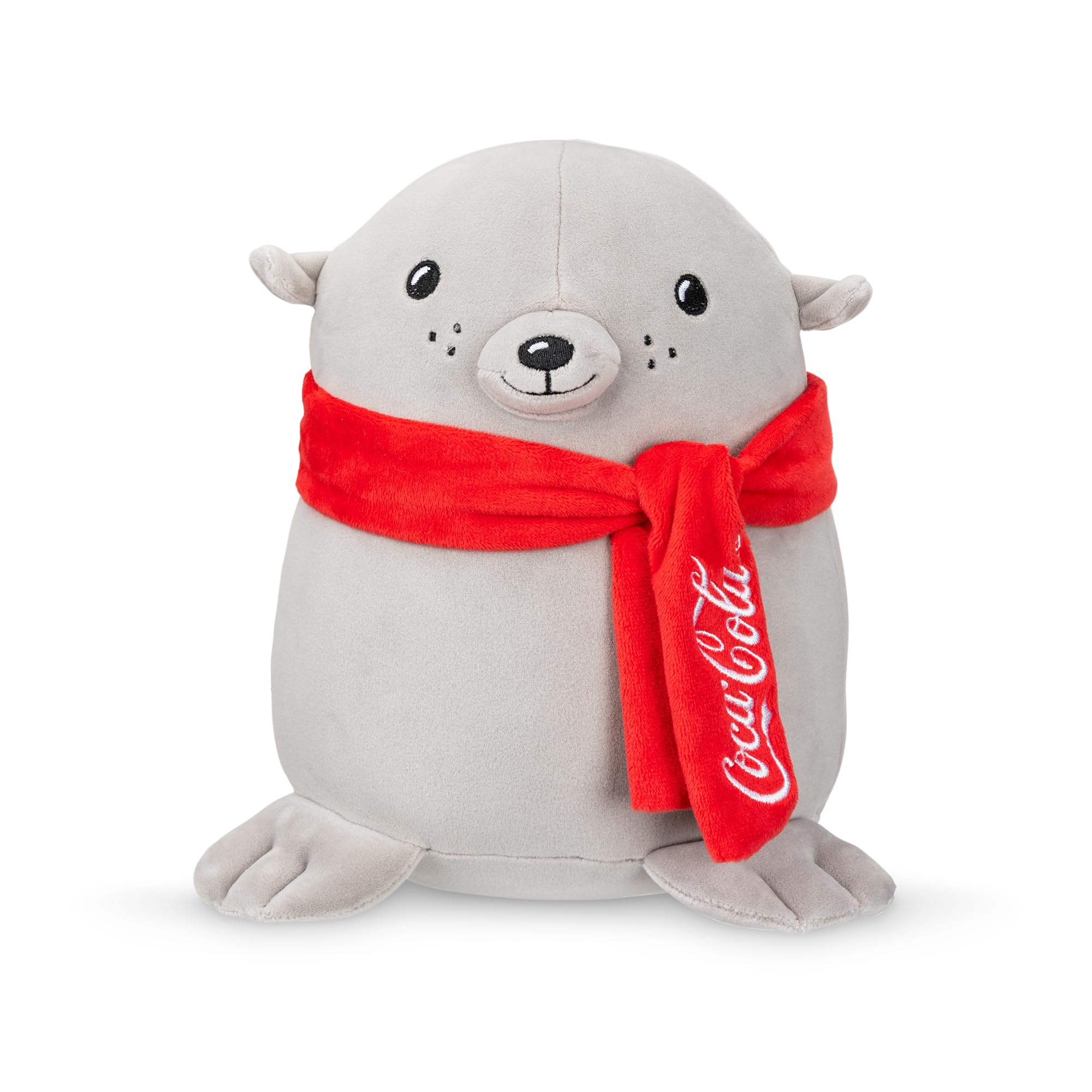 Amazon.com: Coca-Cola 9" Seal with Scarf Snowball Plushies, Soft ...