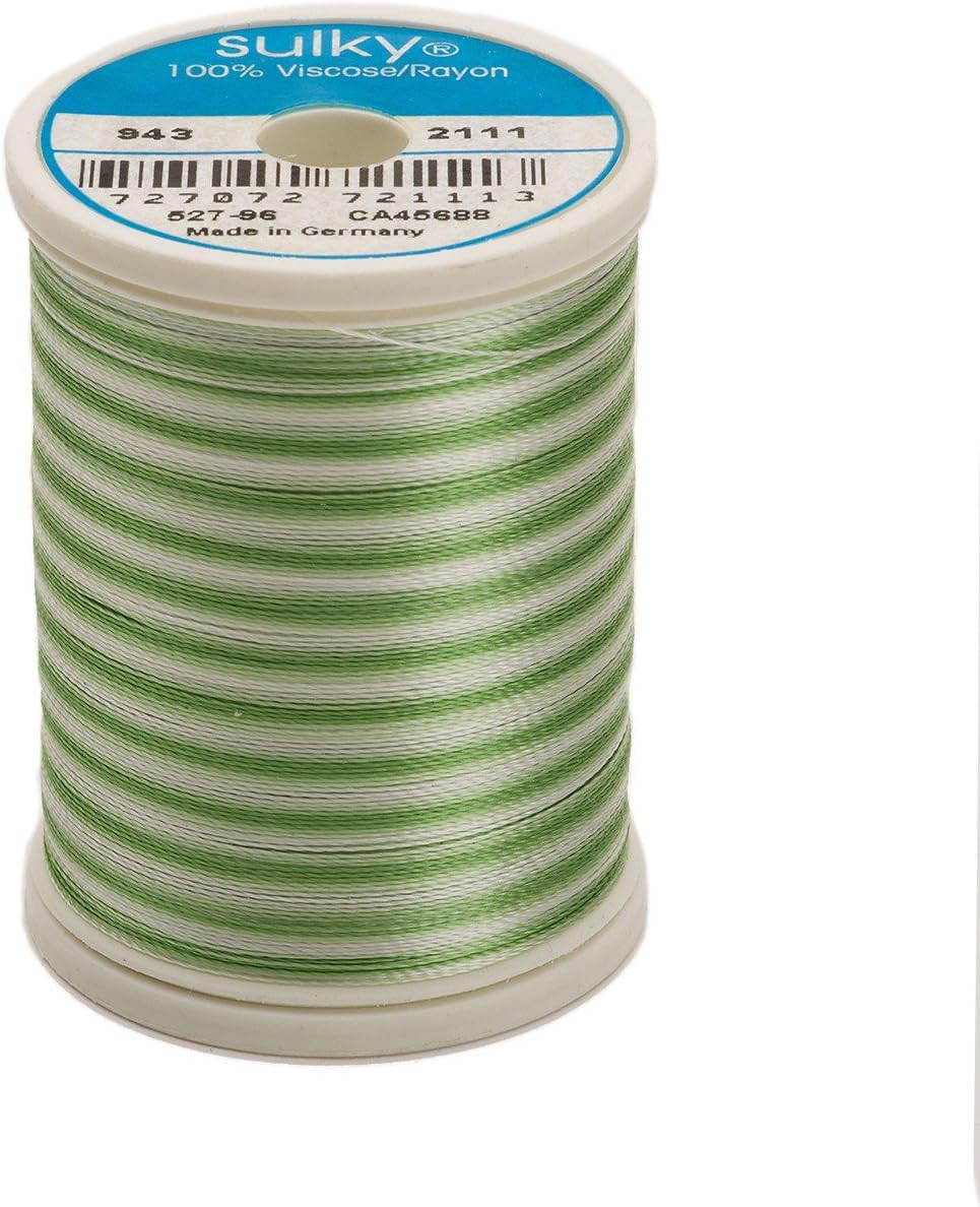 Amazon.com: Sulky Of America 268d 40wt 2-Ply Variegated Rayon Thread ...