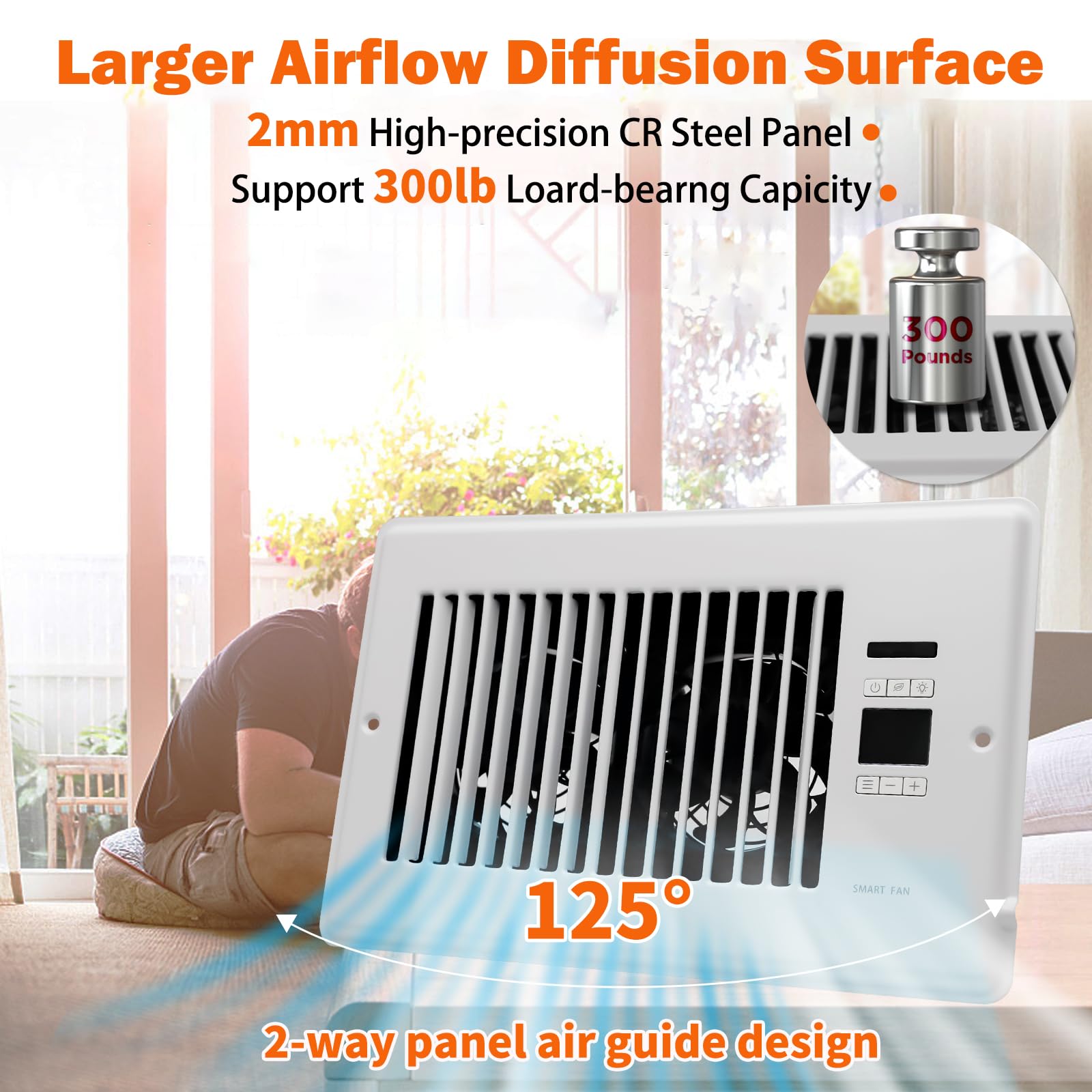 Snapklik.com : Howeall 6" X 10" Super Quiet Register Booster Fan ...