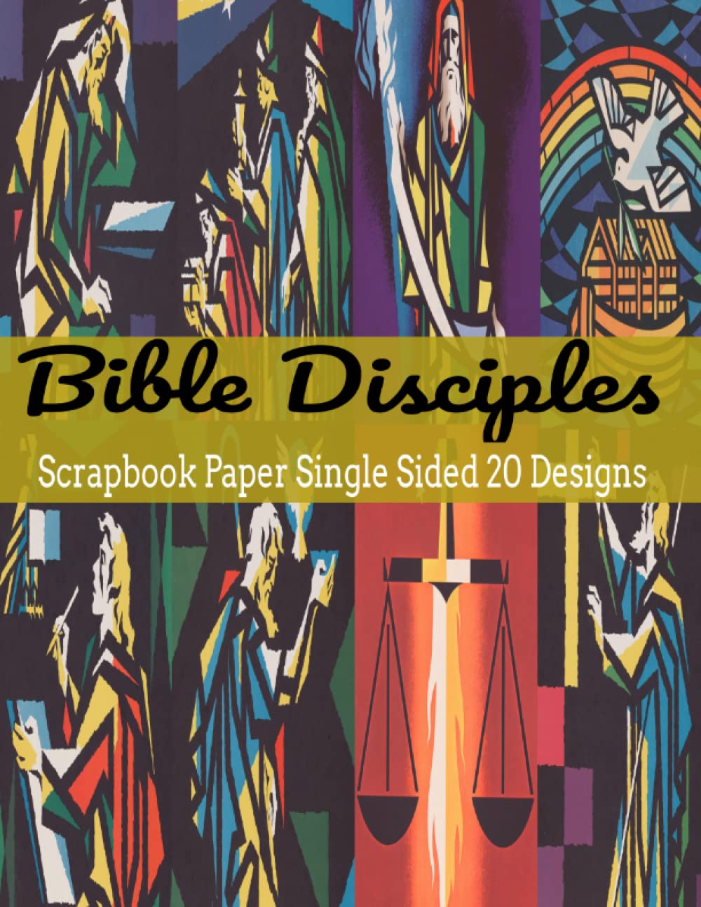 Bible Disciples Scrapbook Paper: Single Sided Christian Faith Scrapbook ...