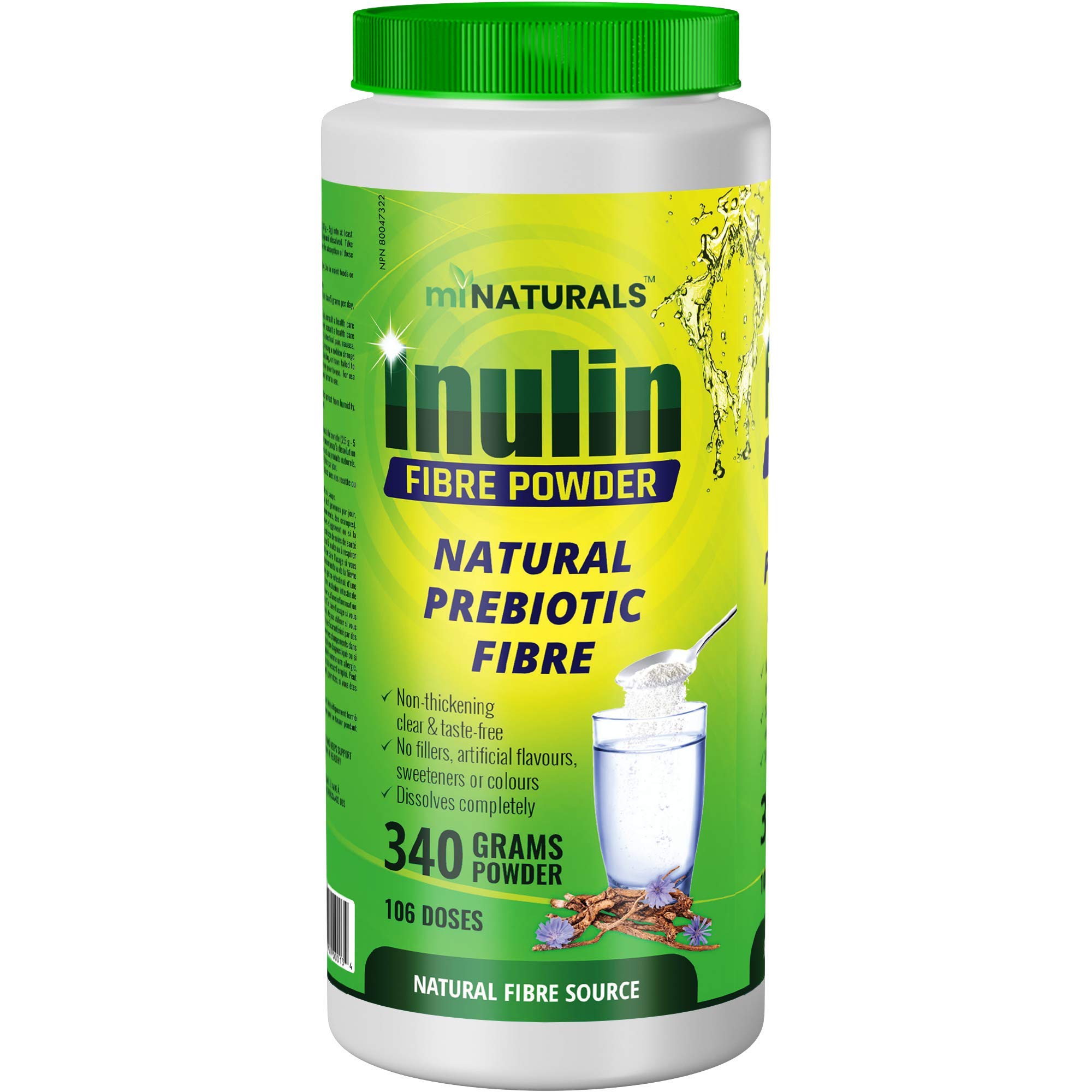 Pure Inulin Fiber Powder Natural Prebiotic Fibre Supplement, Clear and ...