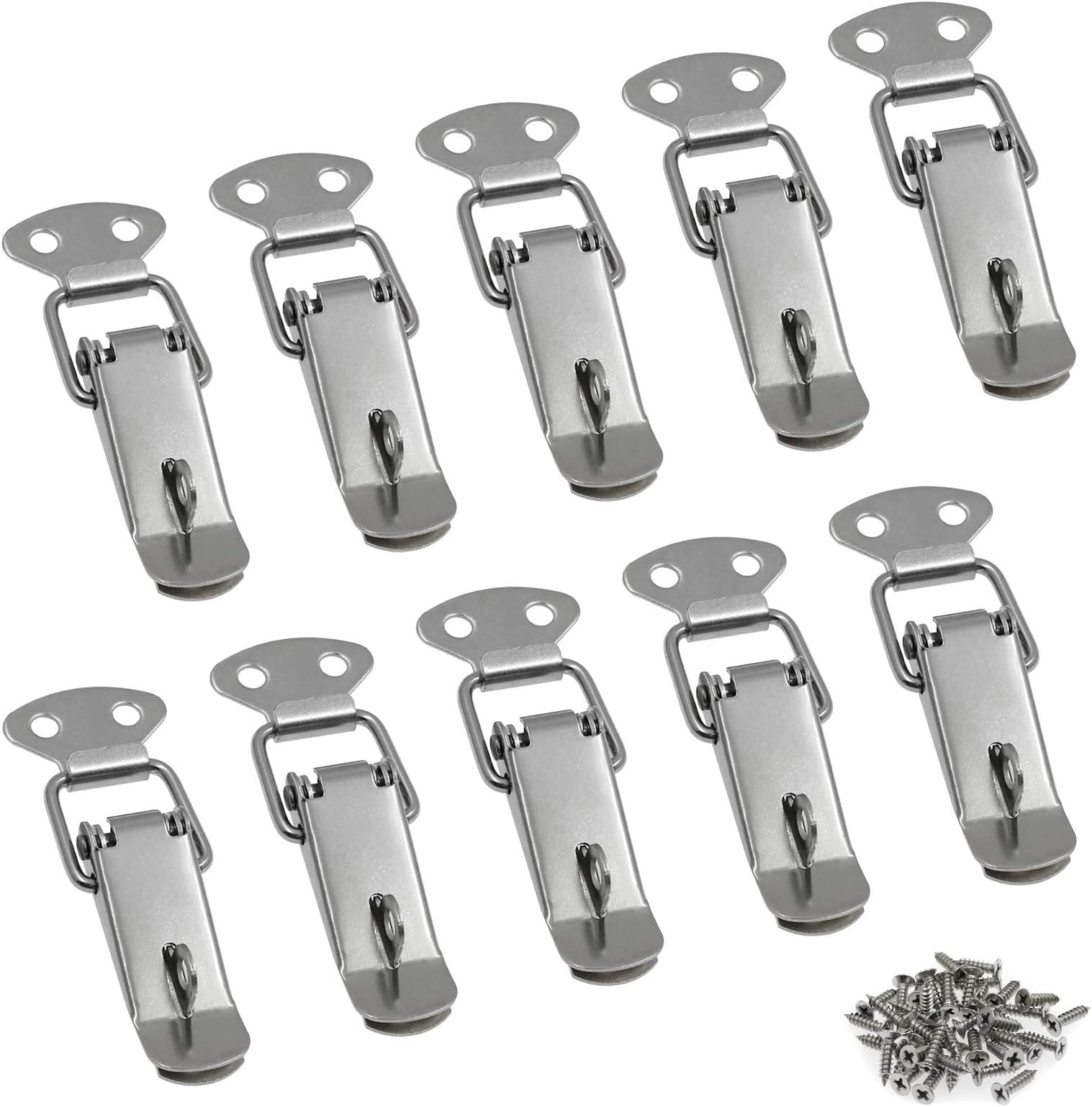 Zorfeter Stainless Steel Spring Loaded Toggle Lock Clasp Buckle Latch ...