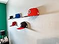 Amazon.com: Cap Capers Baseball Cap Display; Wall Mounted Hat Rack ...