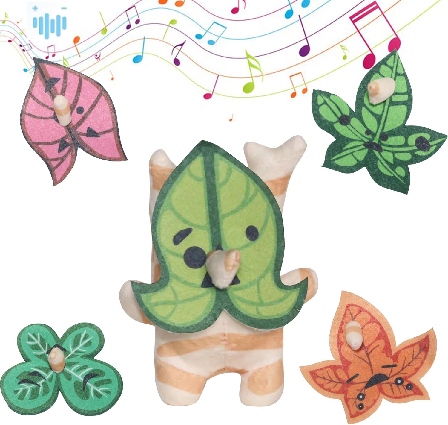 Korok Plush with Sounds Korok Plush with 5 Replacement Face 4.5in ...