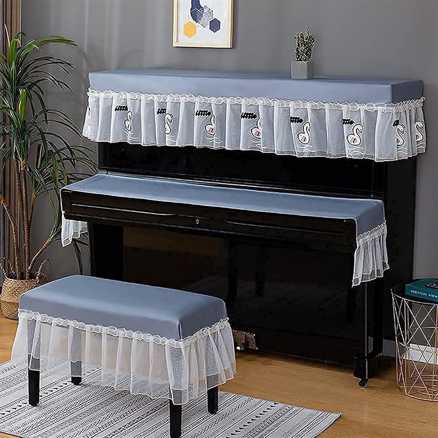 Amazon.com - Piano Cover, Piano Cover Cloth Upright Piano Full Cover ...