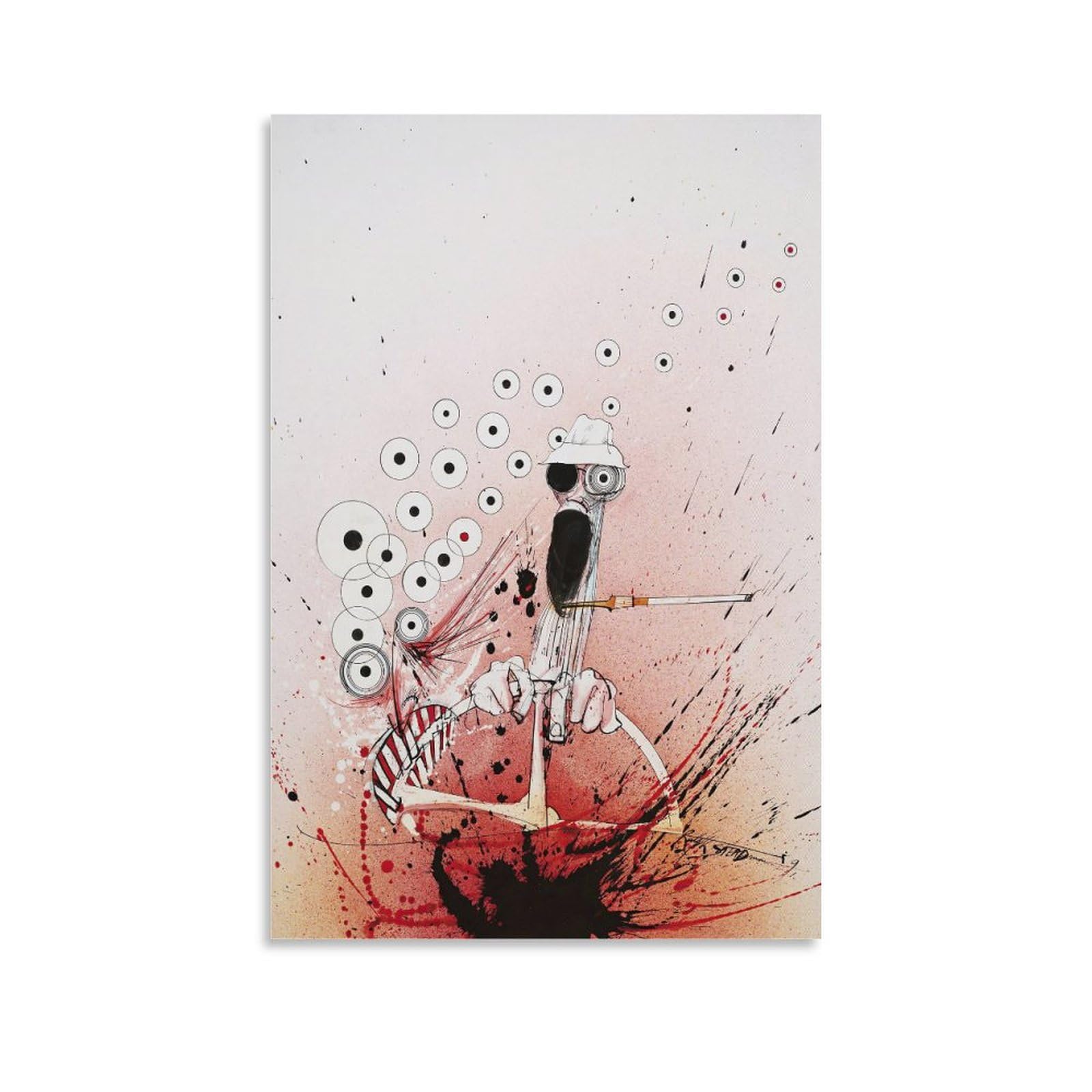 Amazon.com: Ralph Artist Steadman - Hunter Driving Pen Line Modern ...