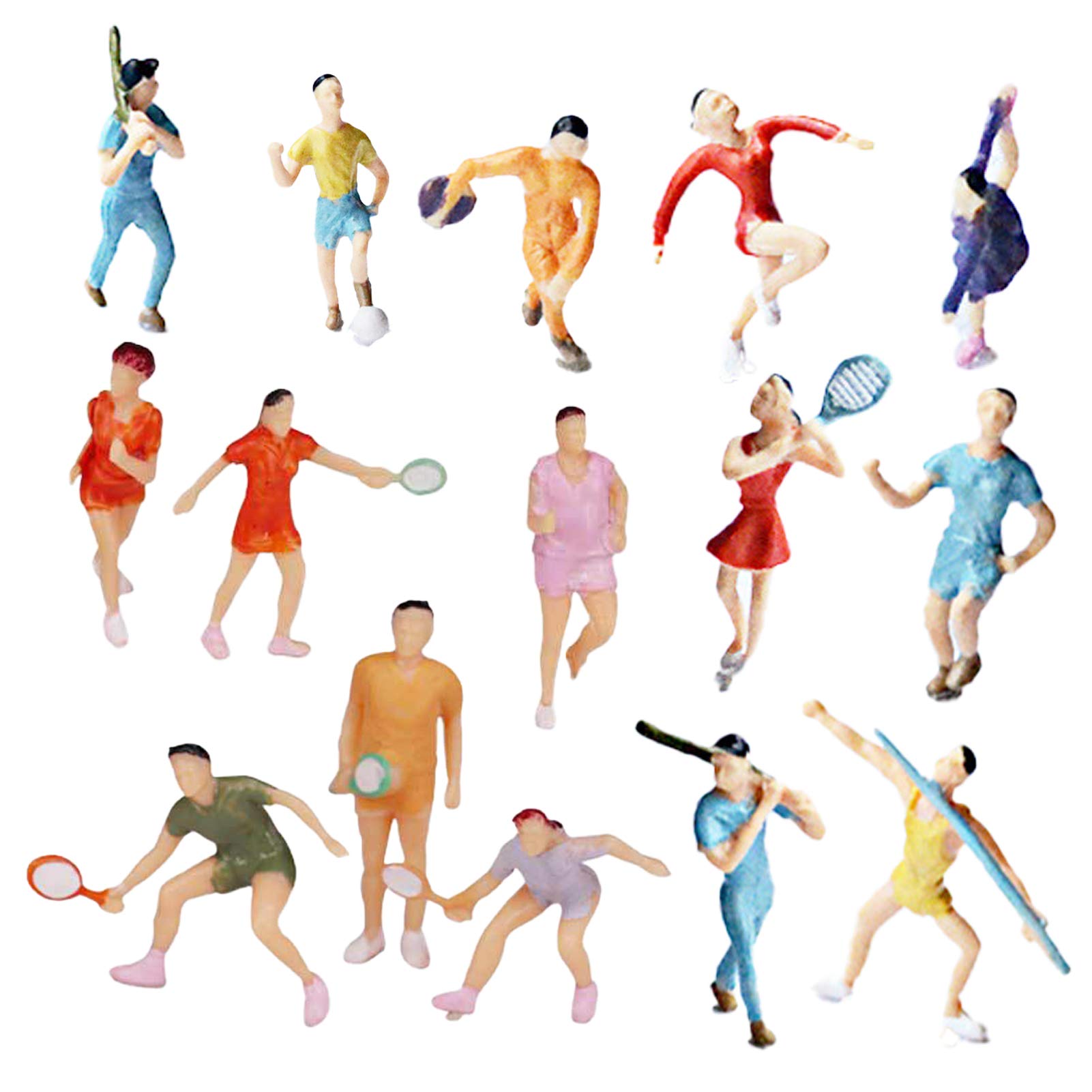 Hiawbon 30 Pcs 1 75 Scale People Figurines Set Different | Desertcart OMAN