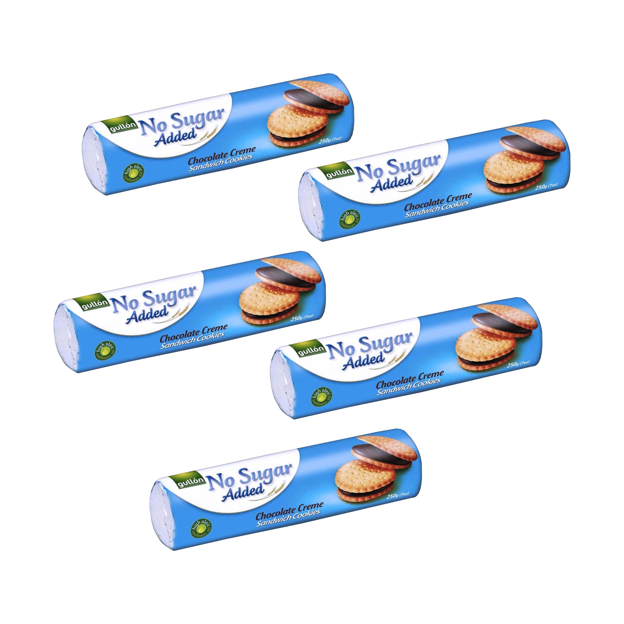 Amazon.com: Gullon Sandwich Cookie Chocolate Cream, NO Sugar Added ‑ 8. ...