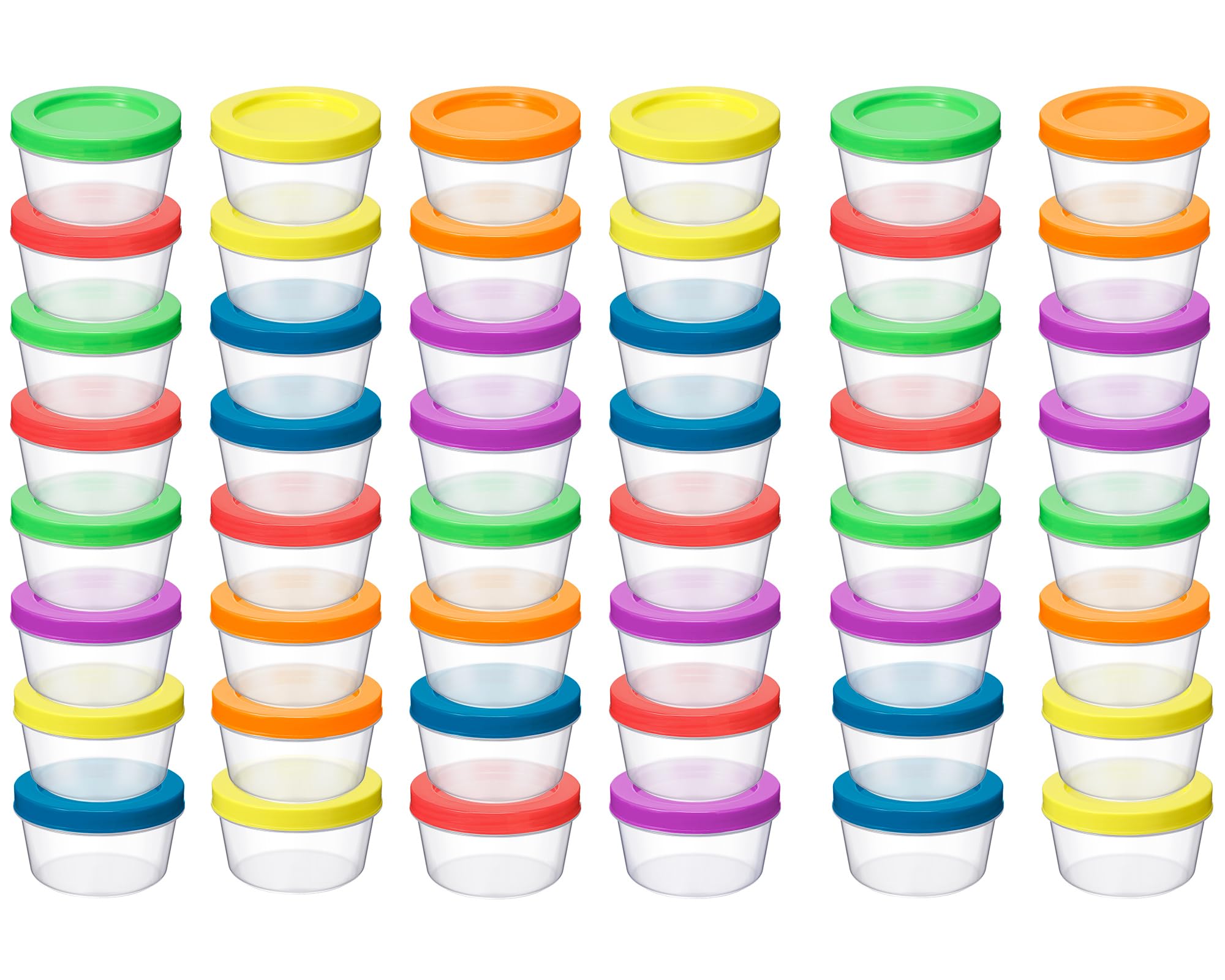 Amazon.com - Tanlade 24 Pcs Snack Containers 7 Oz Small Plastic Food ...