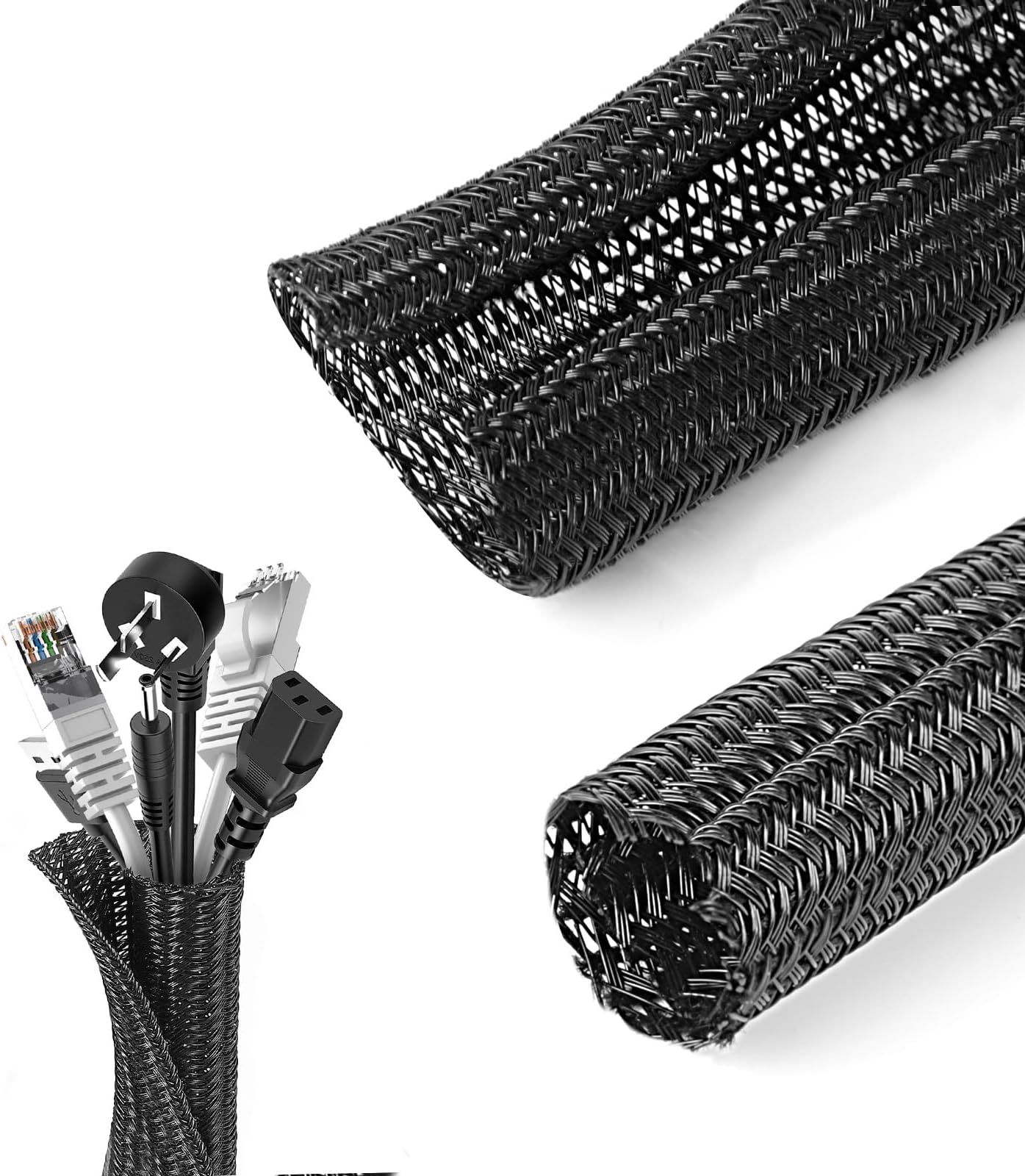 AiQInu 3M Organizador Cables, 13-22mm Auto-Cierre Ocultar Recoge Cables ...