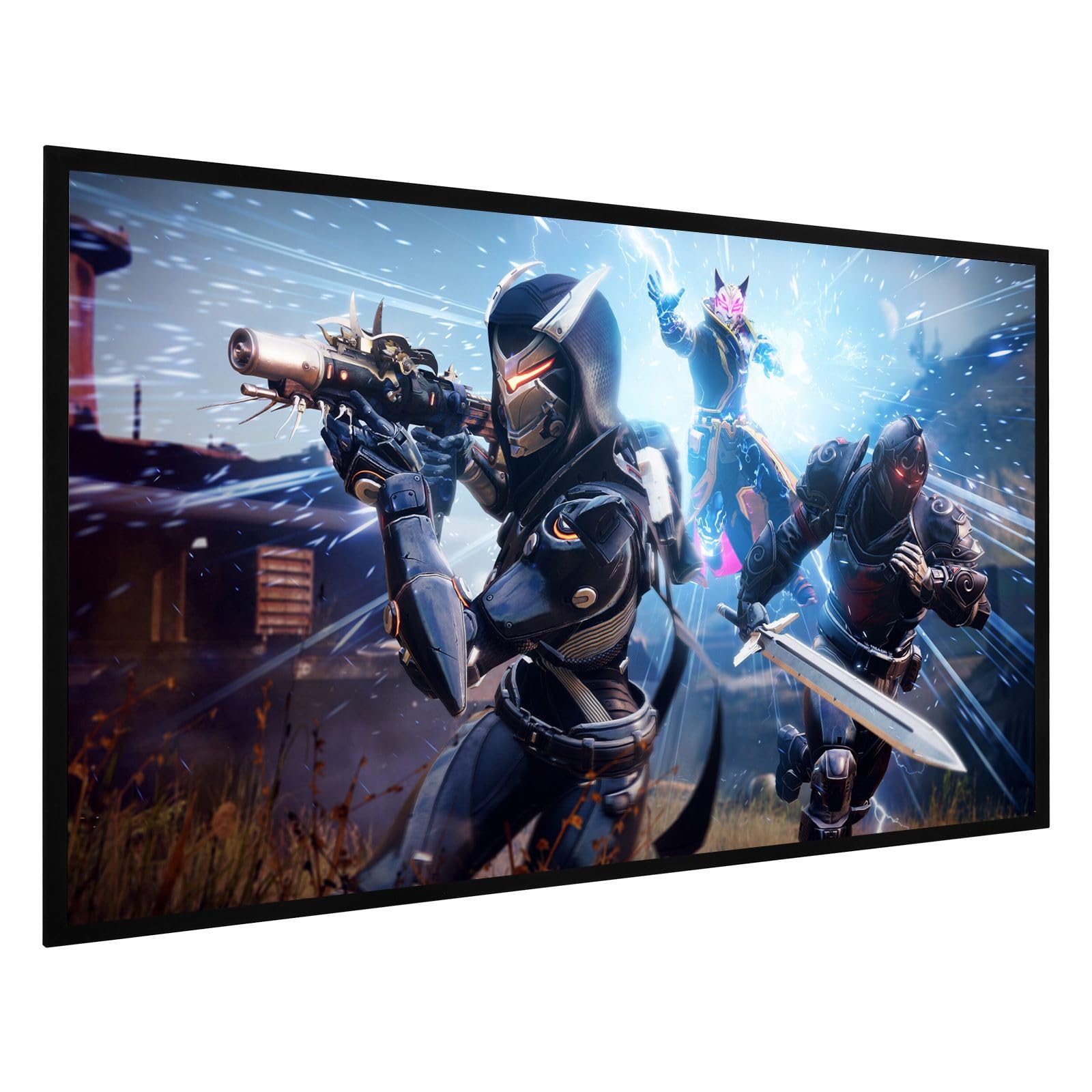 OGL Fixed Frame Projector Screen 4K Ultra HD 16:9 Large Home Movie ...