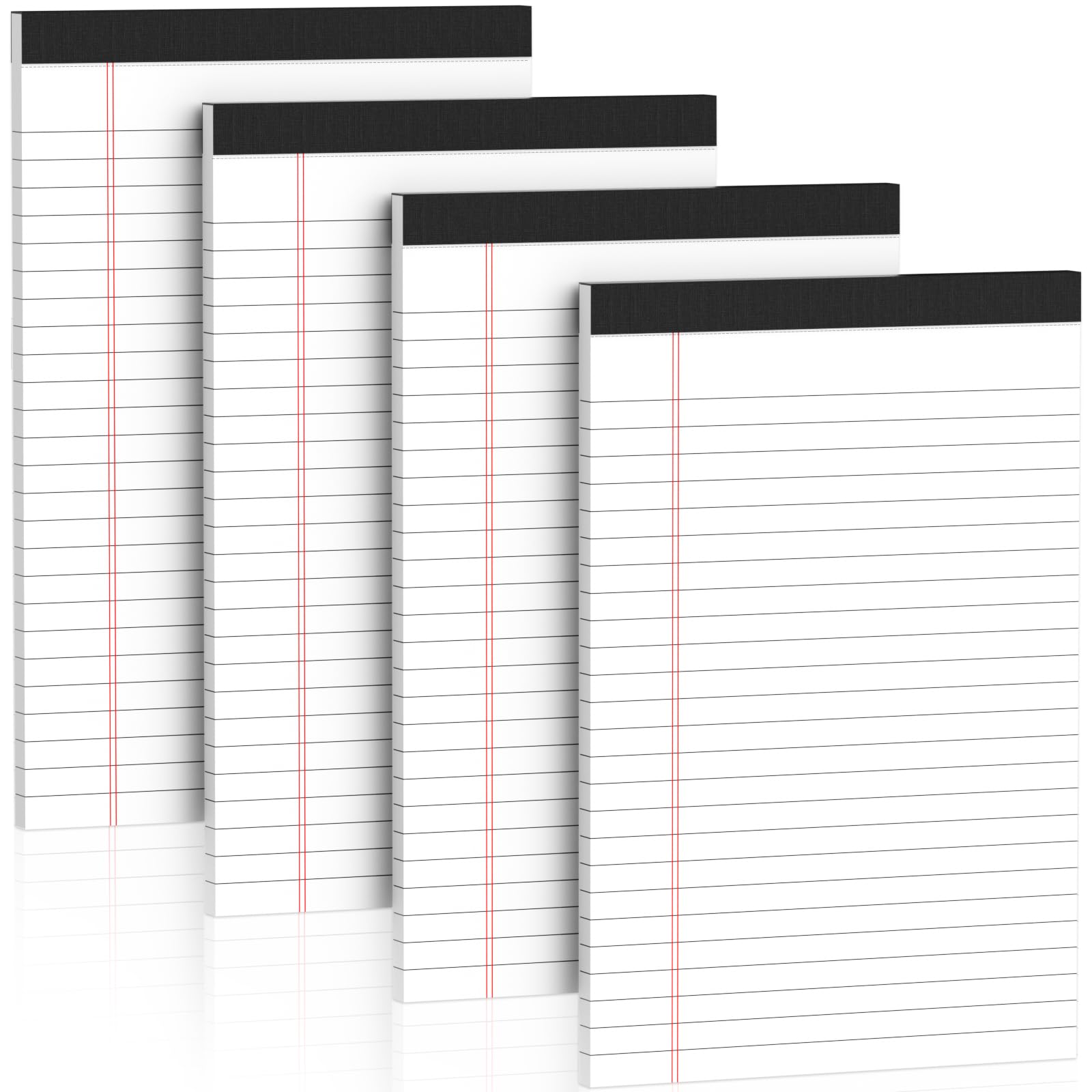 Amazon.com : 5" x 8" Note Pads 4 Pack of Legal Pads 21lb Notepad ...