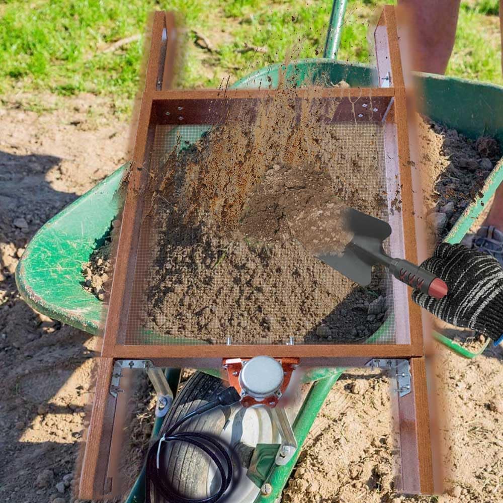 Amazon.com : AetherCraft Ultra-Efficient Soil Sifter with Vibration ...