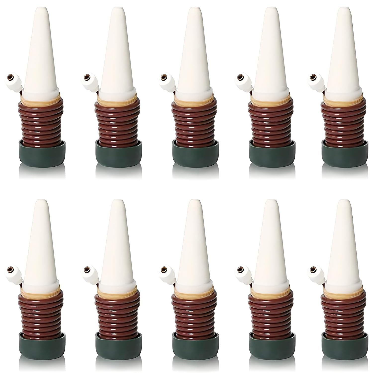 10 Pcs Plant Waterer Vacation, Ceramic Automatic Plant Watering Stakes ...