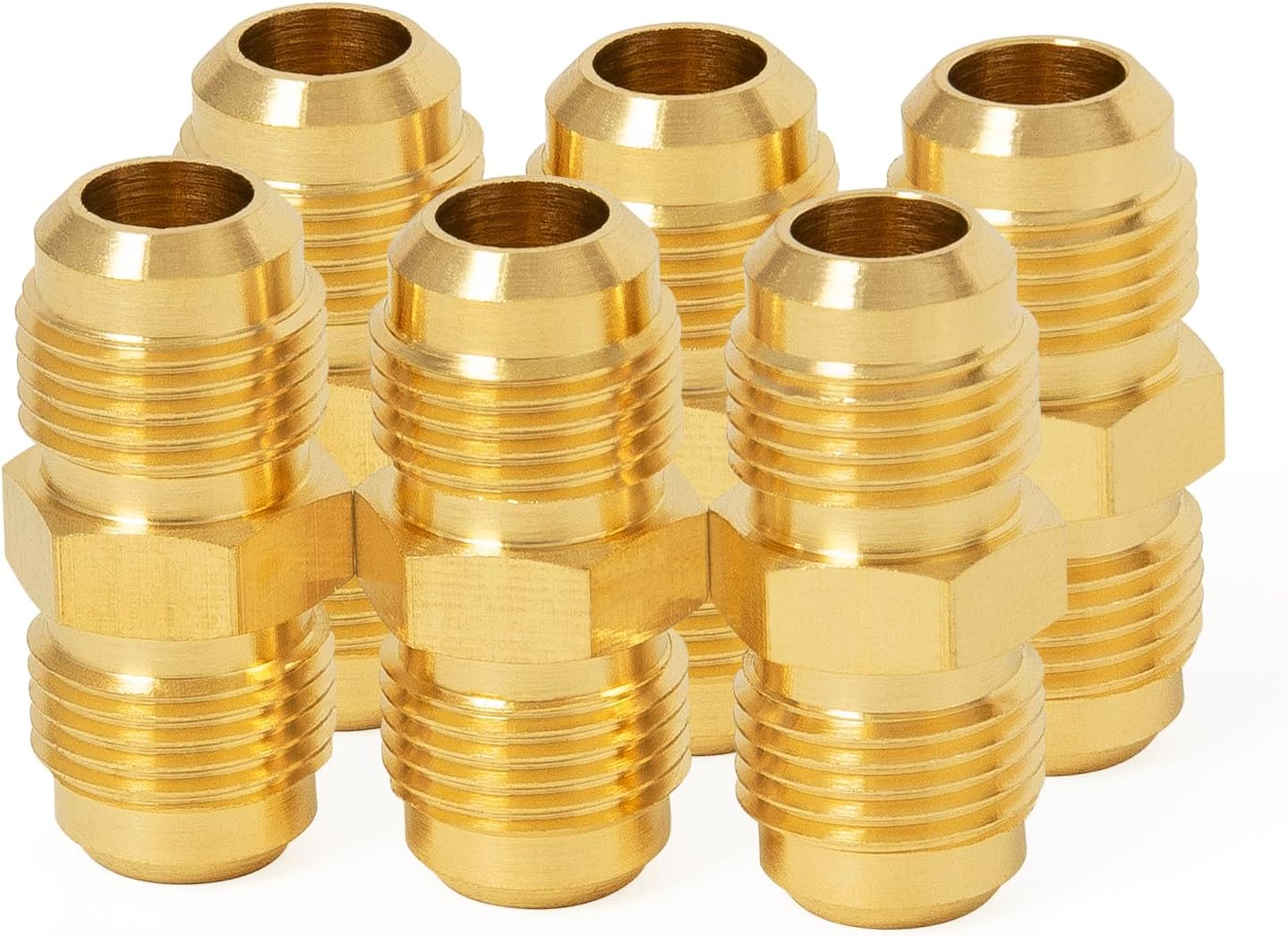 Amazon.com: ChillWaves Brass Flare Tube Fittings, 5/16" Male Flare x 5/ ...