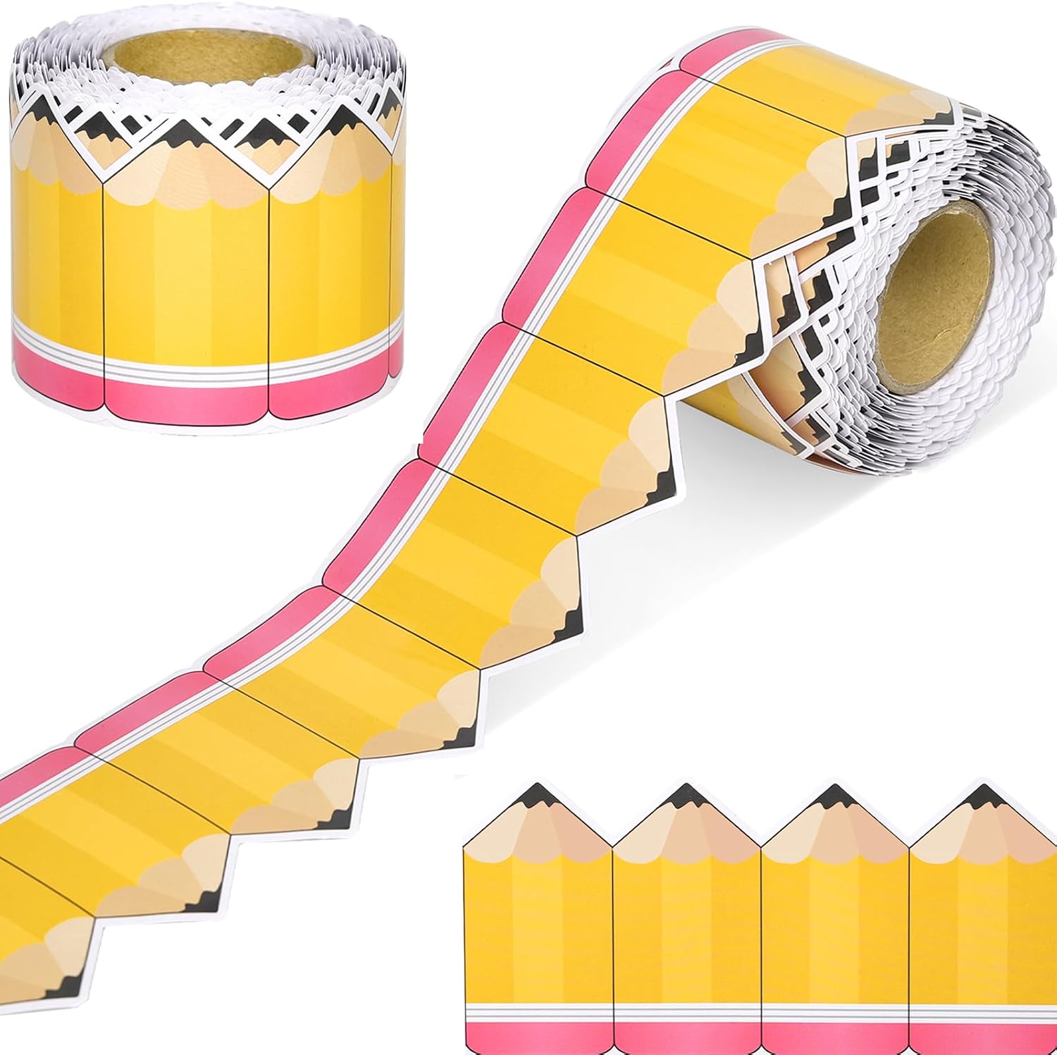 Amazon.com: 65 Ft Pencil Classroom Bulletin Board Borders Pencil Border ...