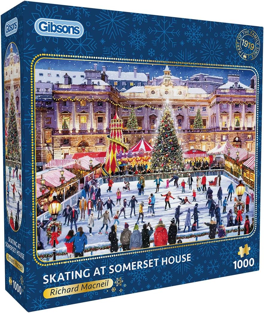 Skating at Somerset House | 1000 Piece Jigsaw Puzzle | Christmas ...