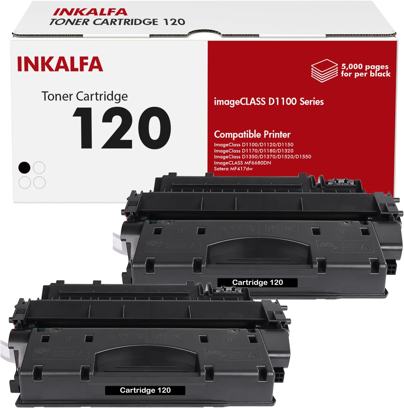 Amazon.com: v4ink 2PK Compatible Toner Cartridge Replacement for Canon ...