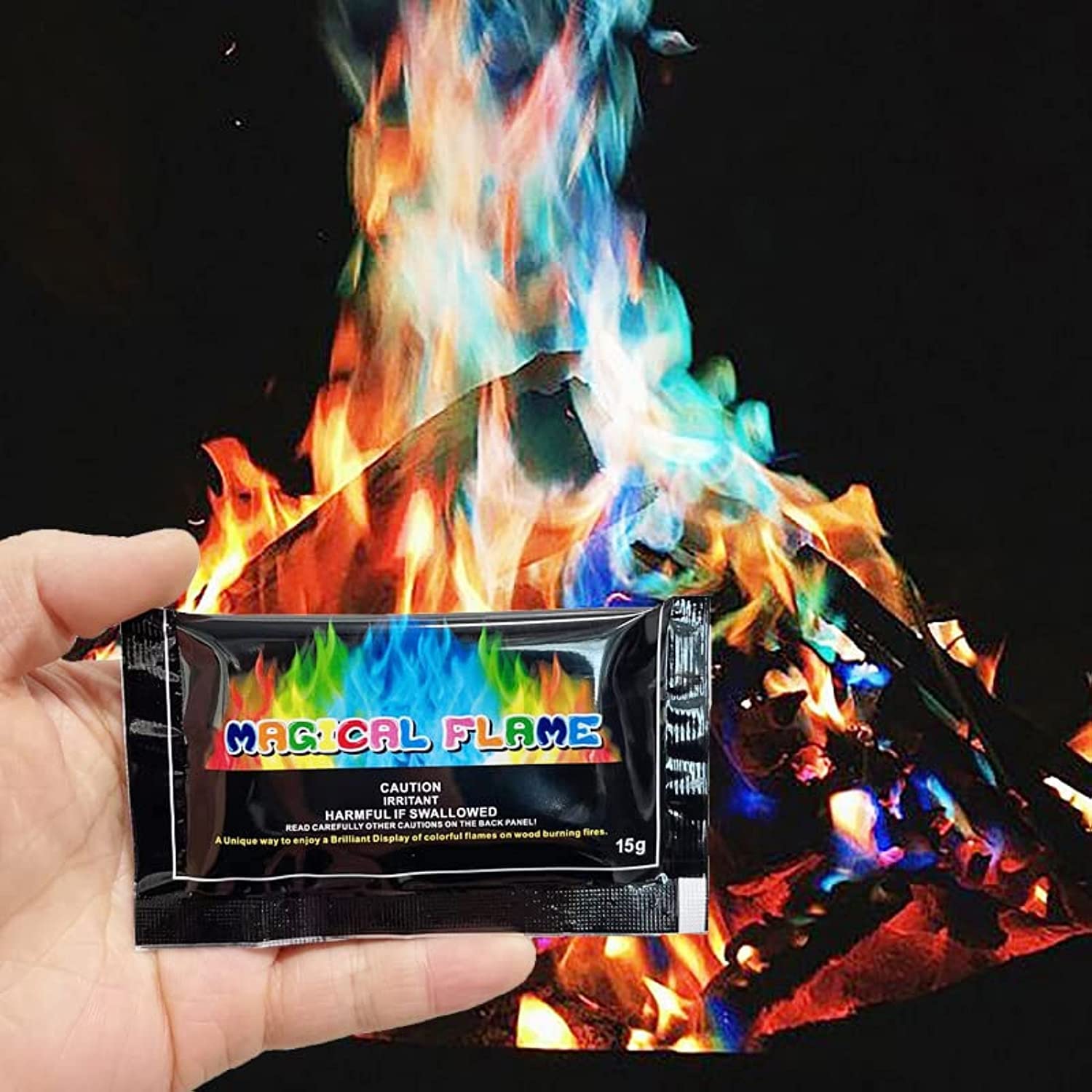 Buy Magic Flames Color Fire Packets - 3-Pack of Fire Colors for ...