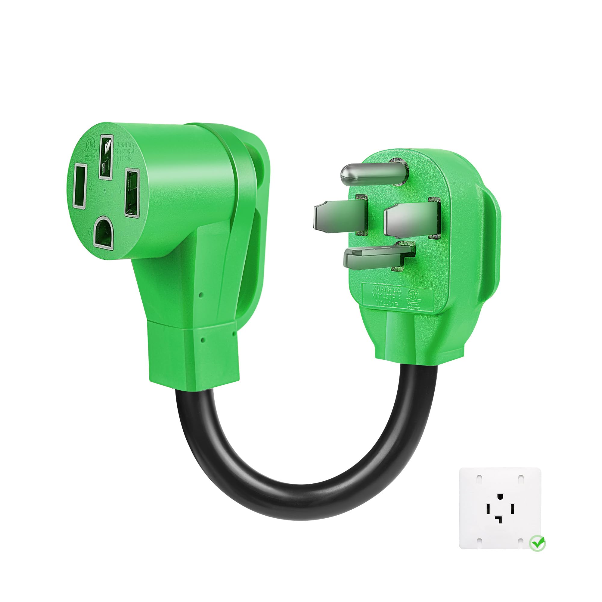 Snapklik.com : Heavy Duty Nema 14-30P To 14-50R Adapter Cord Dryer