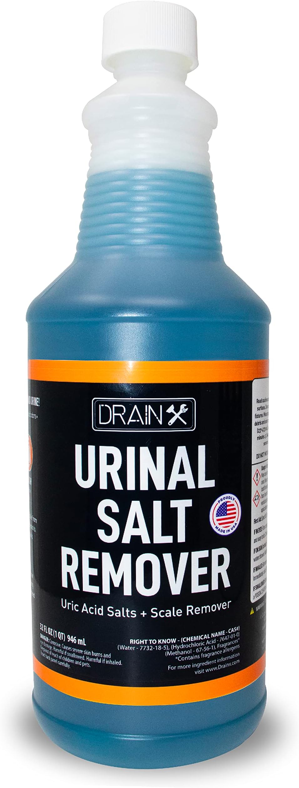 Amazon.com: Drainx Urinal Salt, Calcium and Mineral Scale Remover ...