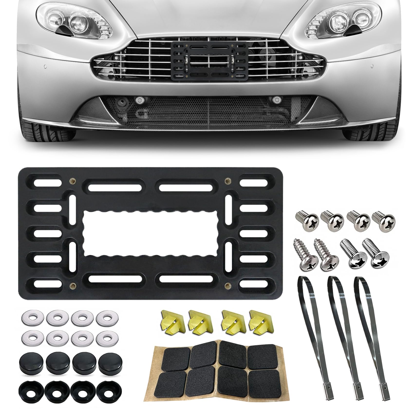 Amazon.com: CHRYMUM Front License Plate Bracket, License Plate Holder ...