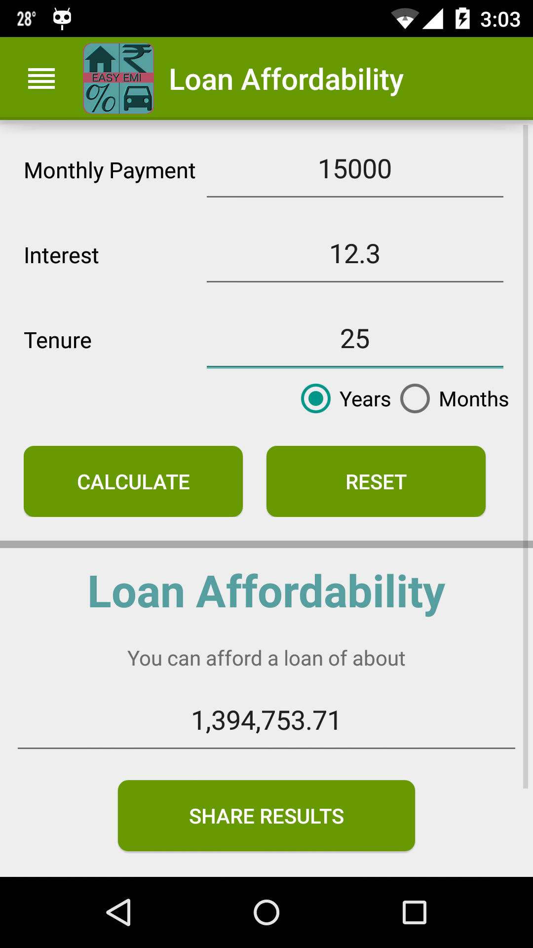 Easy EMI,PPF Calculator - App on Amazon Appstore
