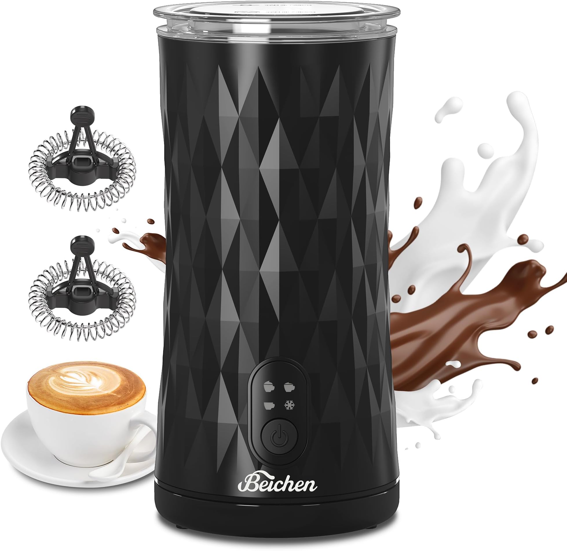 Amazon.com: KIDISLE Electric Milk Frother and Steamer, 4 in 1 Automatic ...