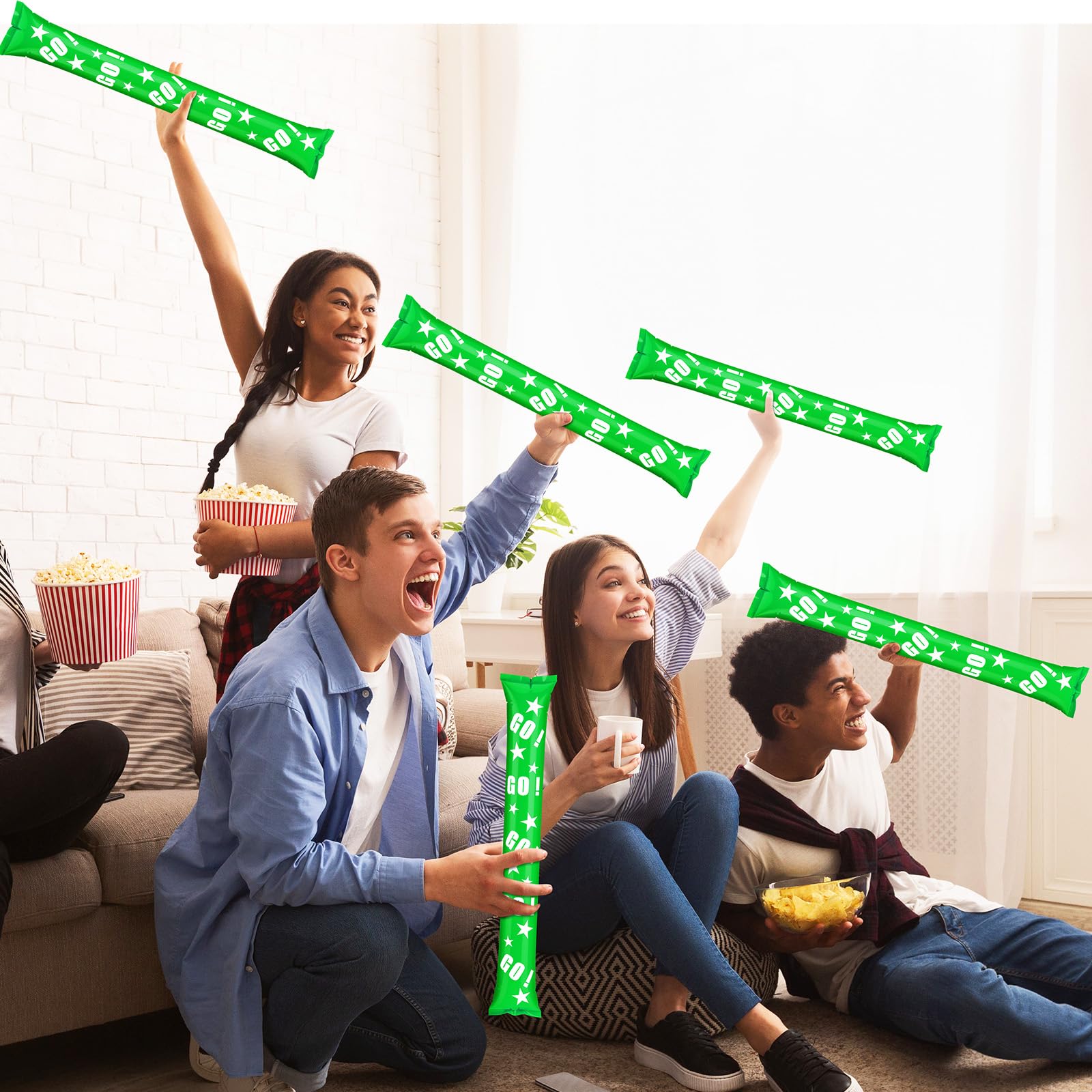 Snapklik.com : Hungdao 100 Pcs Thunder Sticks Spirit Boom Sticks ...