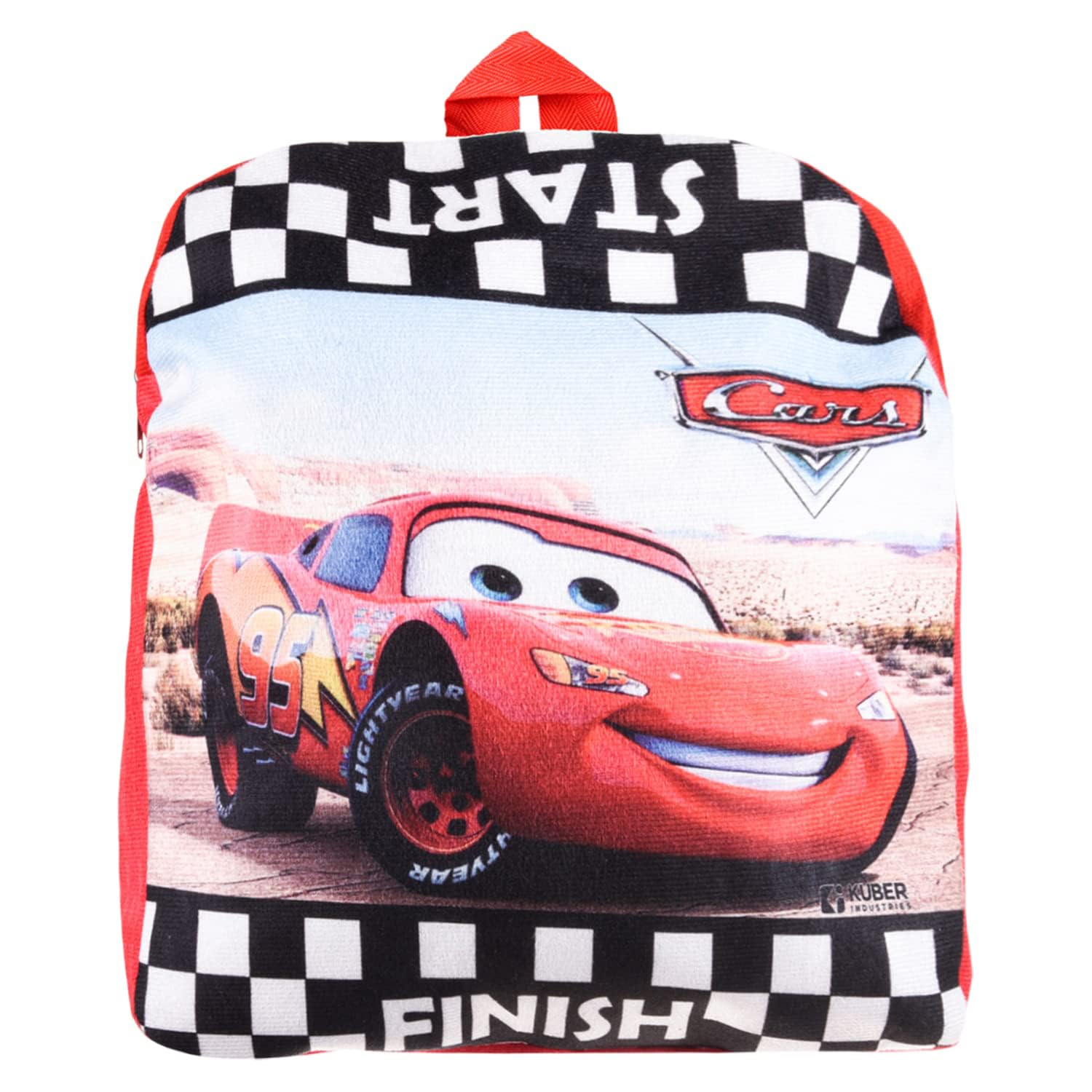 Buy Kuber Industries Racing Car Backpack | 2 Compartment Velvet School ...