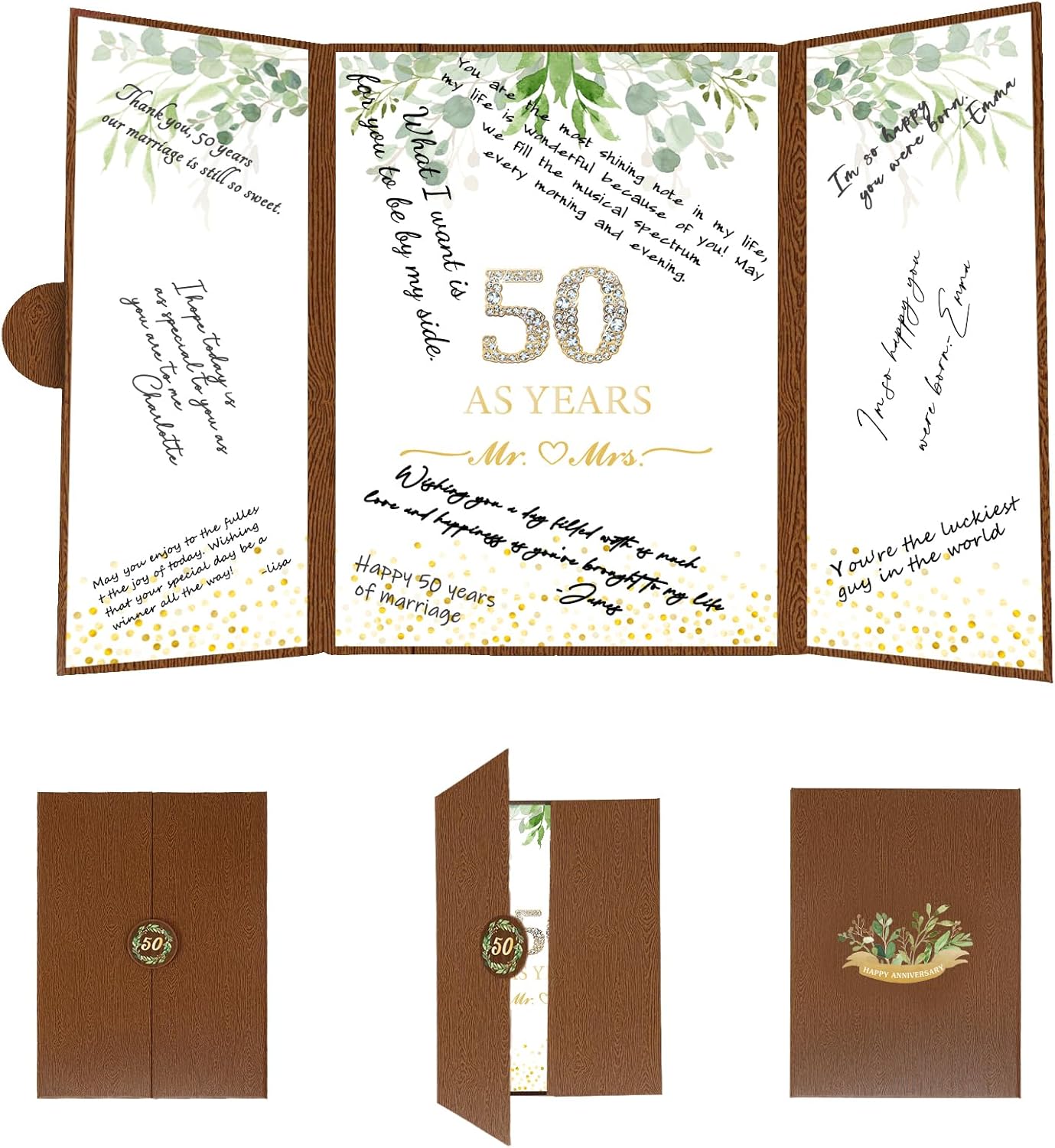 Amazon.com: Crenics 50th Anniversary Decorations, Creative 50th ...
