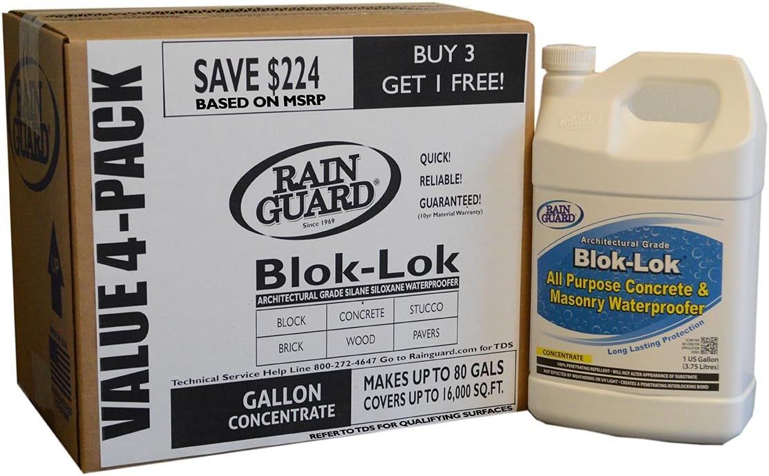 Blok-Lok Concentrate (Makes 40 Gallons) Silane Siloxane Professional ...