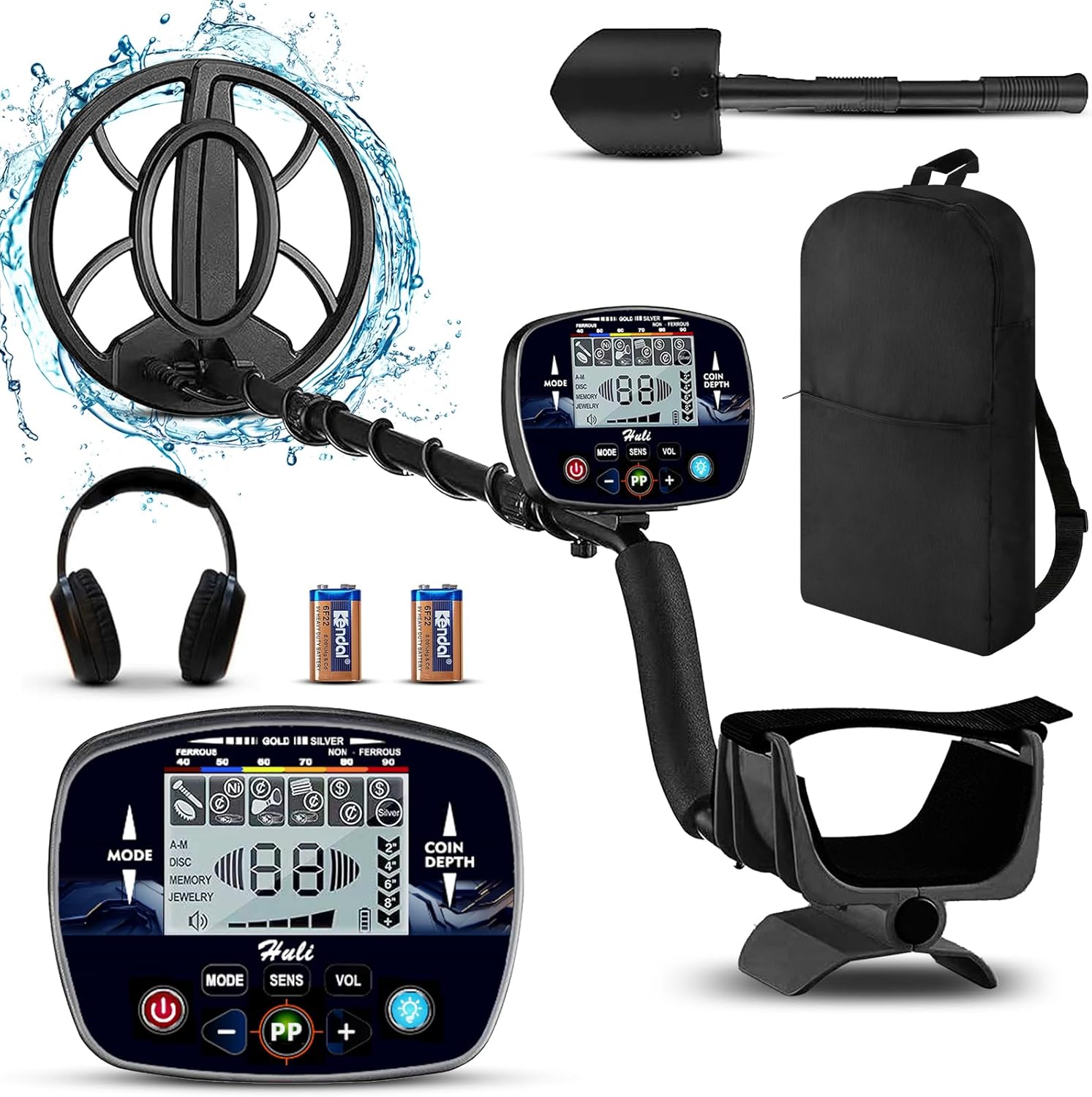 Amazon.com : Huli Metal Detector for Adults Kids Professional Higher ...