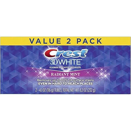 Amazon.com: Crest 3D White Radiant Mint Whitening Toothpaste : Health ...