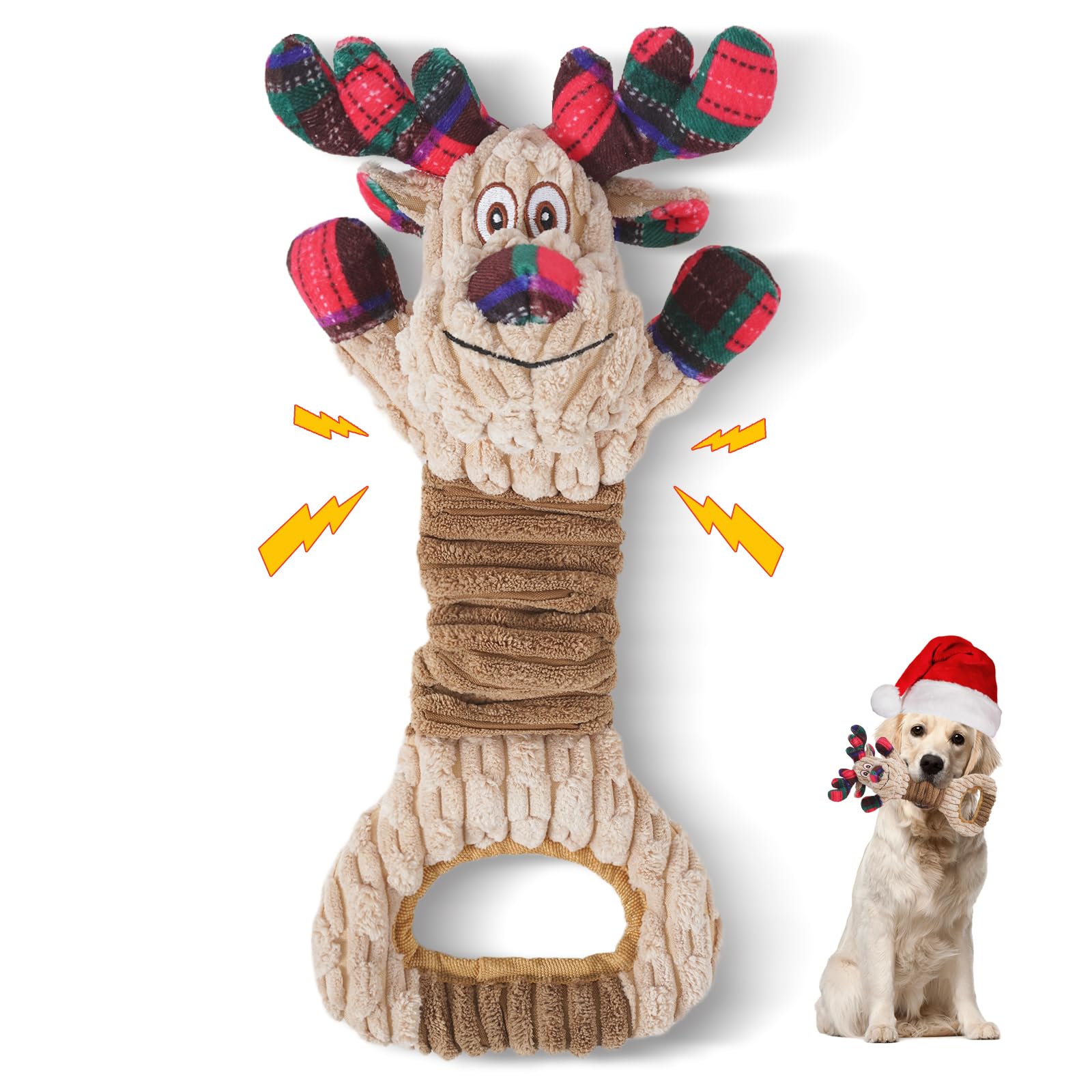 Pet Supplies : Frbyvad Dog Toy, Squeaky Christmas Dog Toys to Keep Them ...