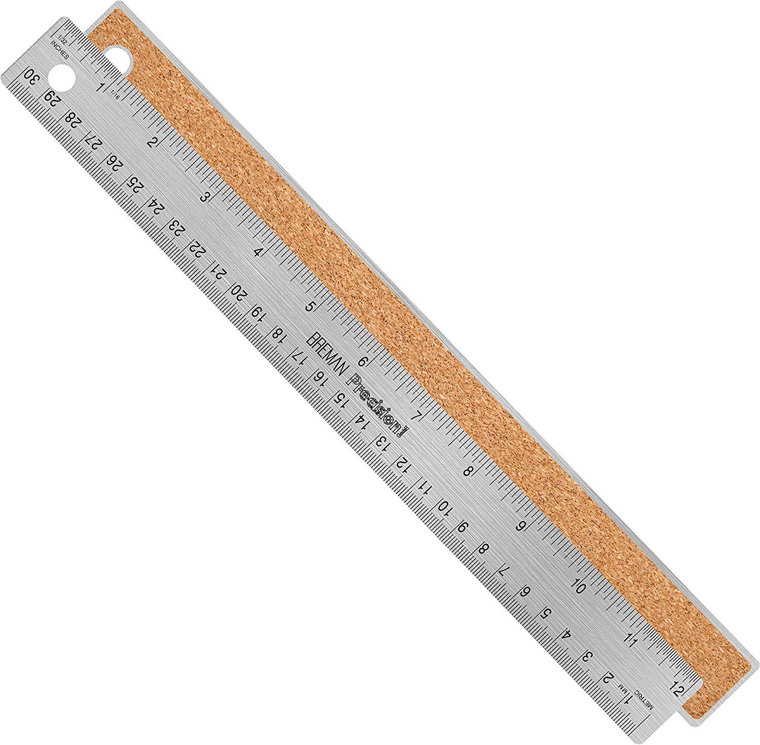 Buy Breman Precision Metal Rulers 12 Inch - Stainless Steel Corked ...