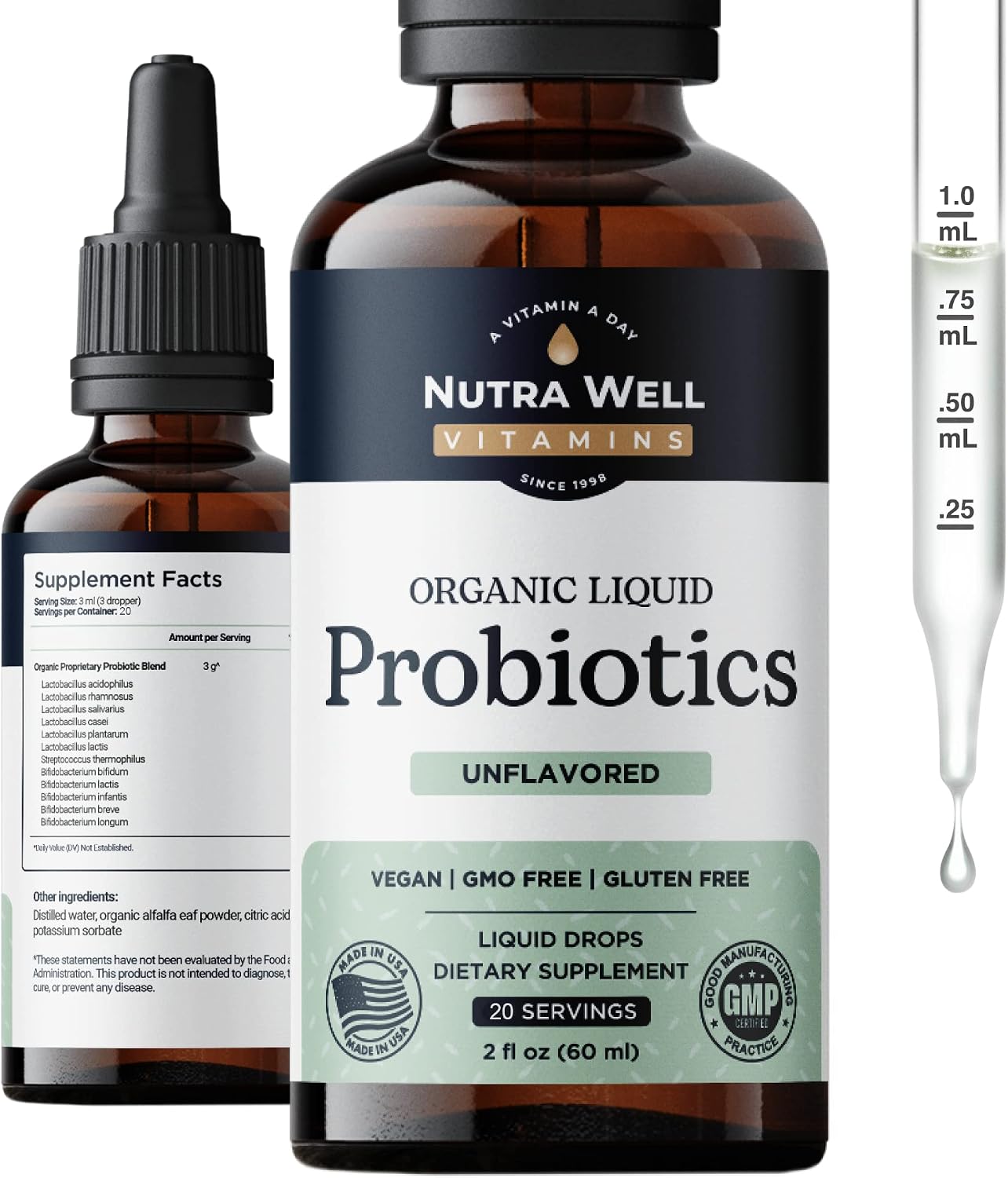 Amazon.com: Per Se Labs Nutra Well Liquid Probiotic Drops - Boost ...