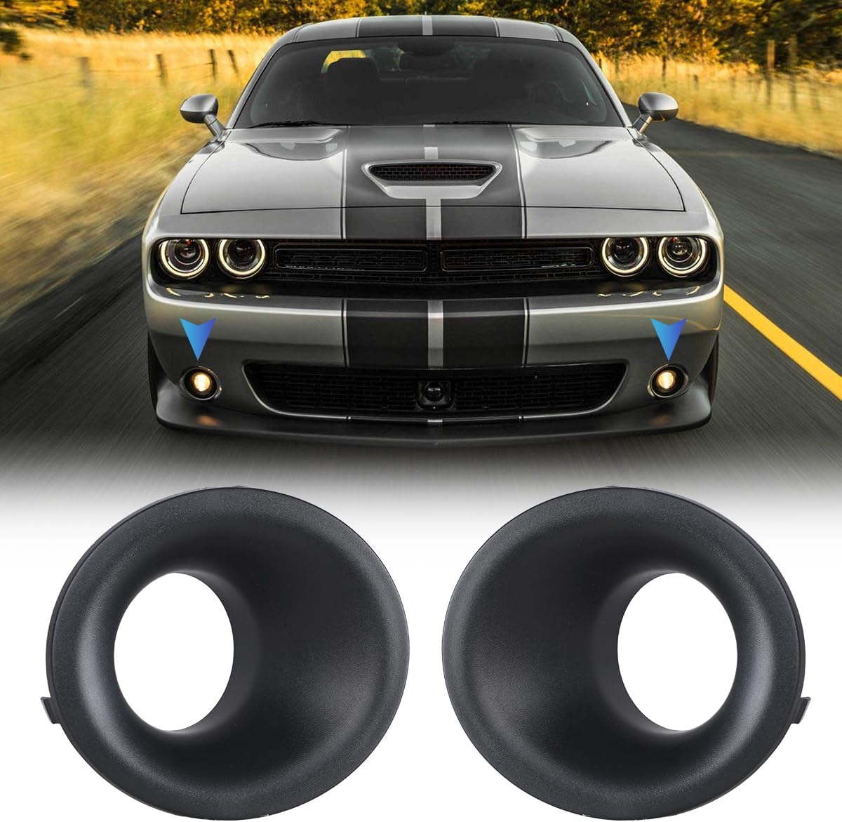 Amazon.com: AUTOWIKI Fog Lights Covers Fit for 2015-2020 Dodge ...