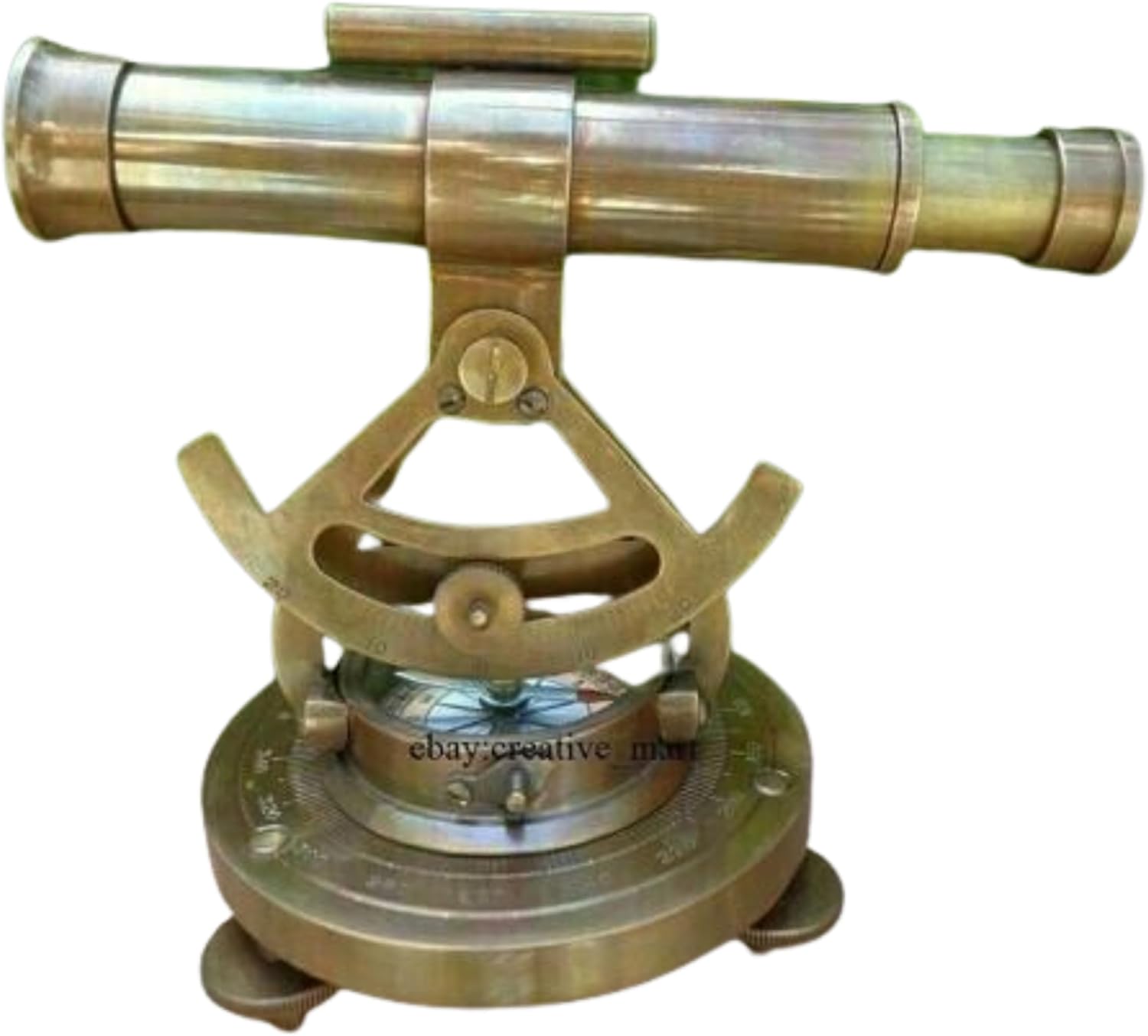 Amazon.com : Nautical Style Brass Compass Polish Telescope Theodolite ...