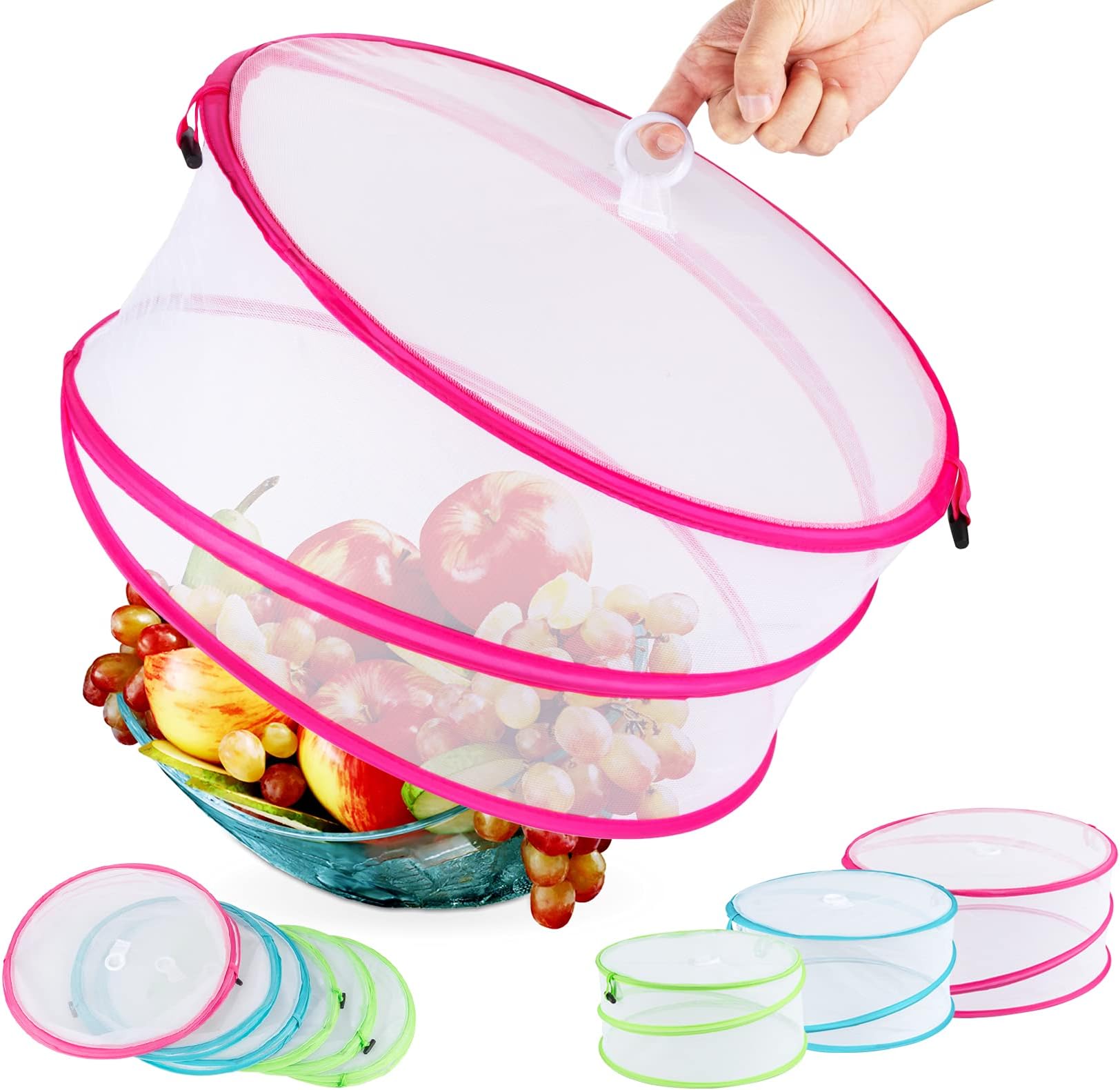 Bramble - 5 Mesh Pop-Up Food Covers, Collapsible Net Domes - Insect Fly ...