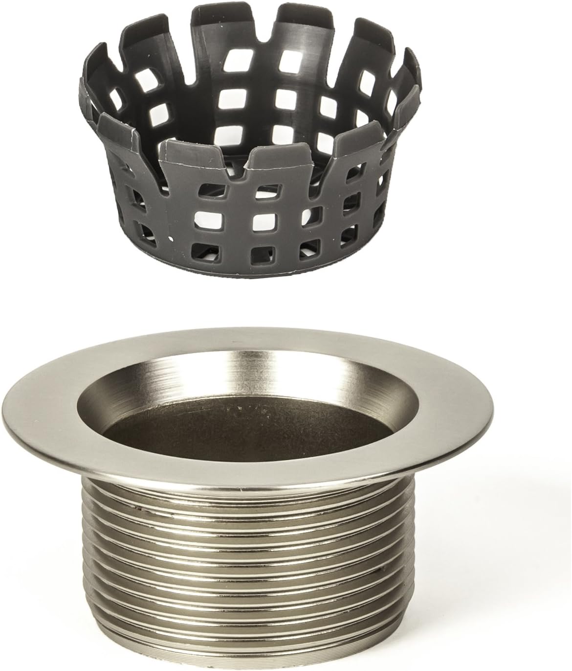 LASCO 03-5001 Bathtub Drain Shoe Strainer 1 1/2 Inch Coarse Chrome ...