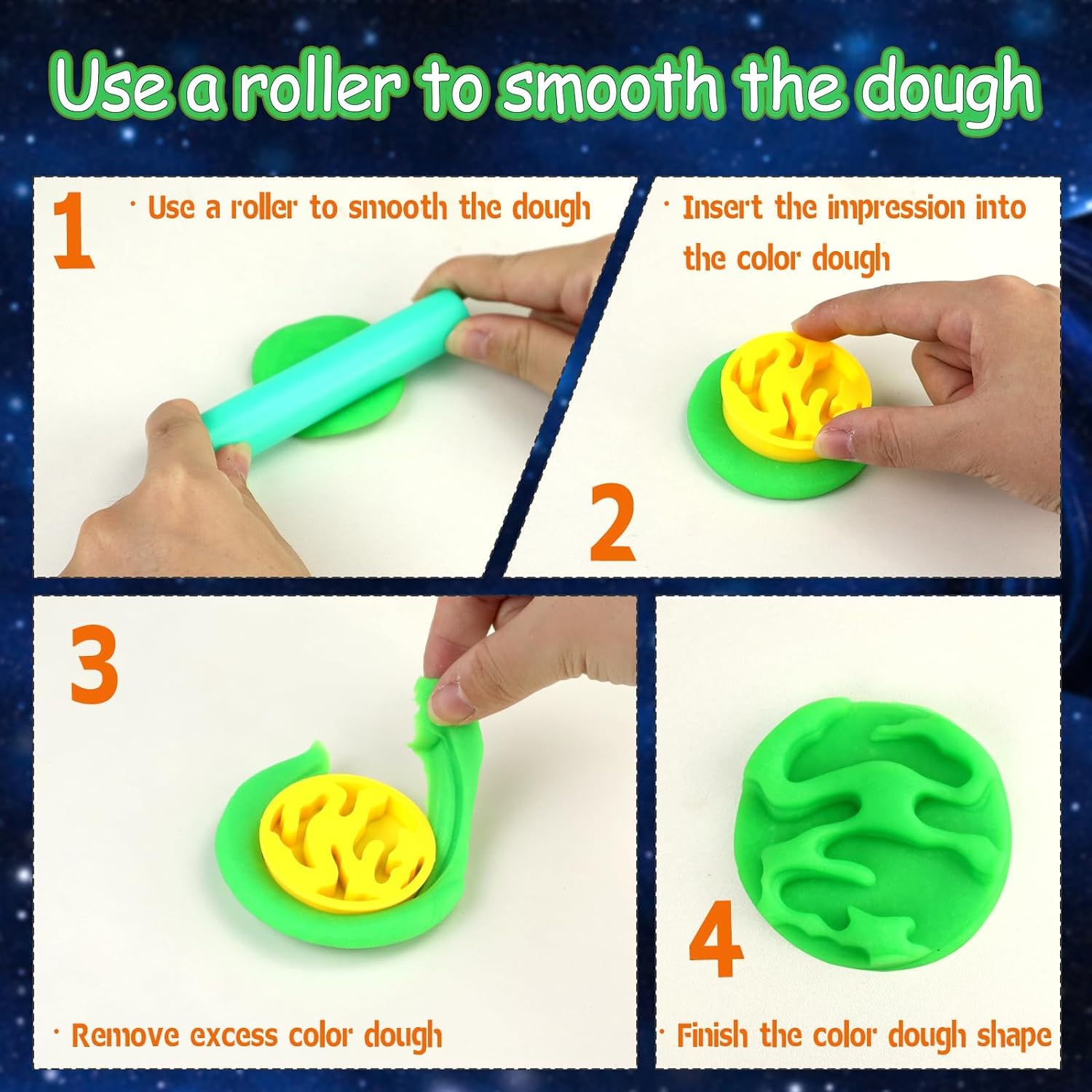 Solar System Model Using Playdough Solar System Play Dough Mats Space