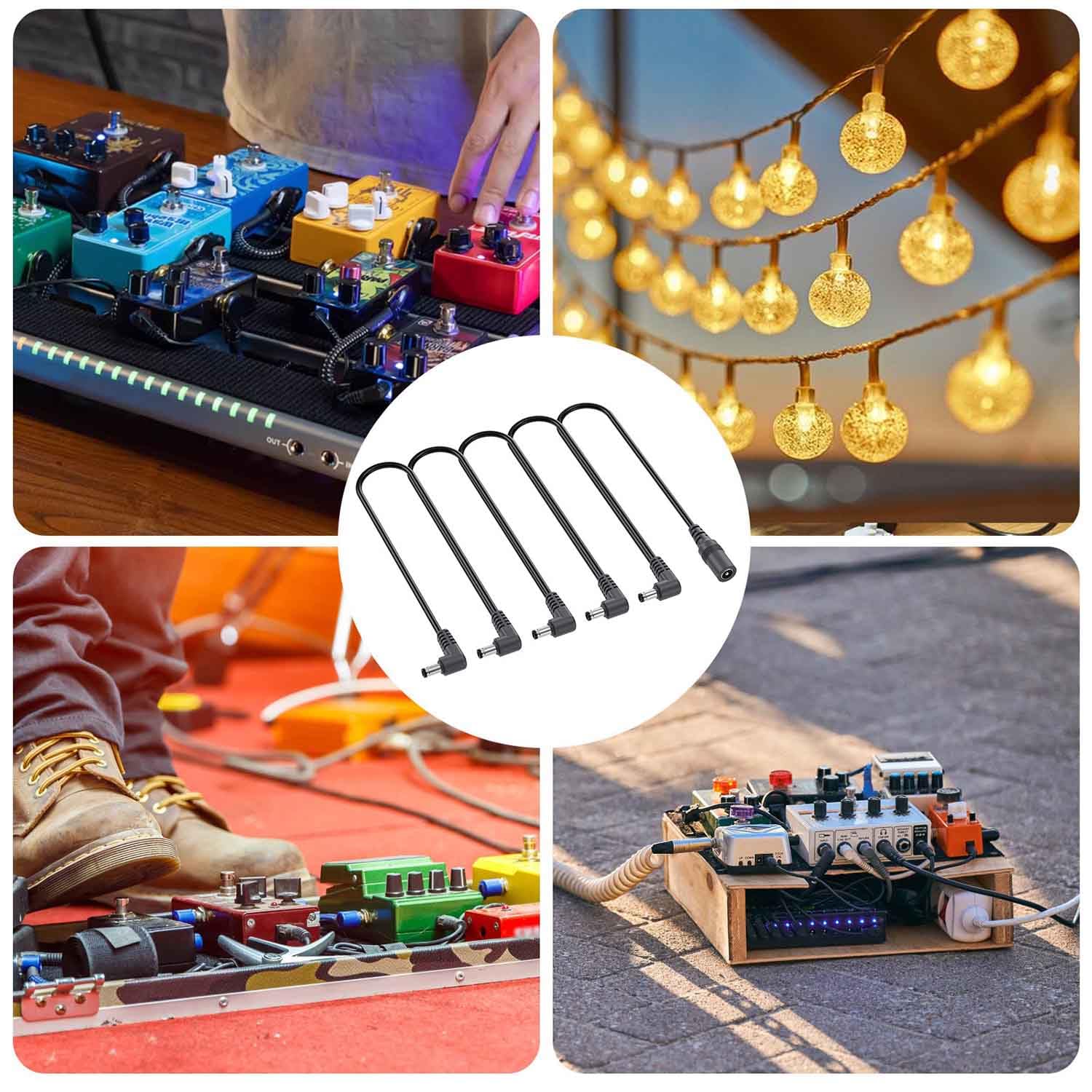 Snapklik.com : 1 To 5 Ways 9V DC Daisy Chain Power Supply Splitter ...