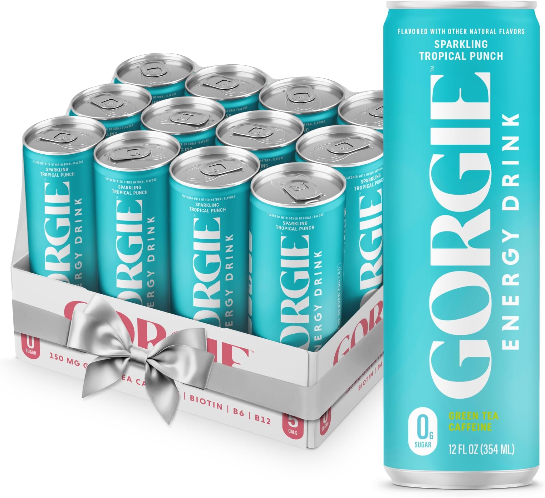 Amazon.com : GORGIE Tropical Variety, Sugar-Free Natural Energy Drink ...