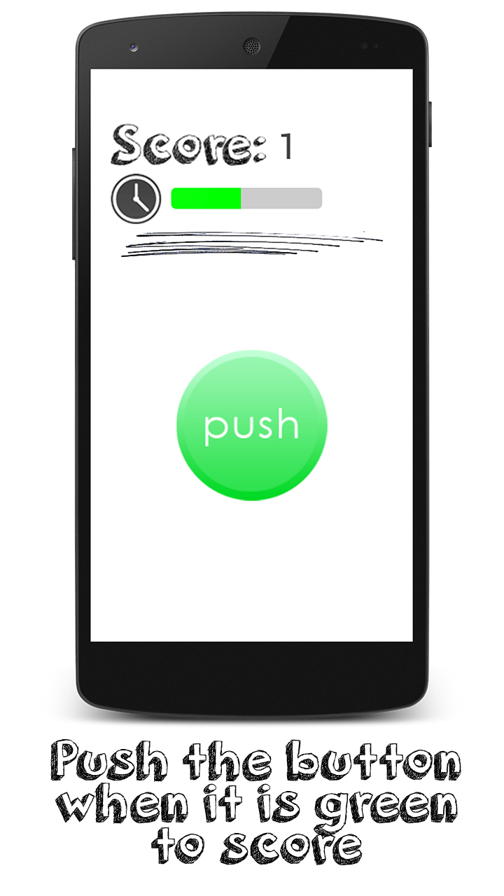 Push the GREEN button - App on Amazon Appstore