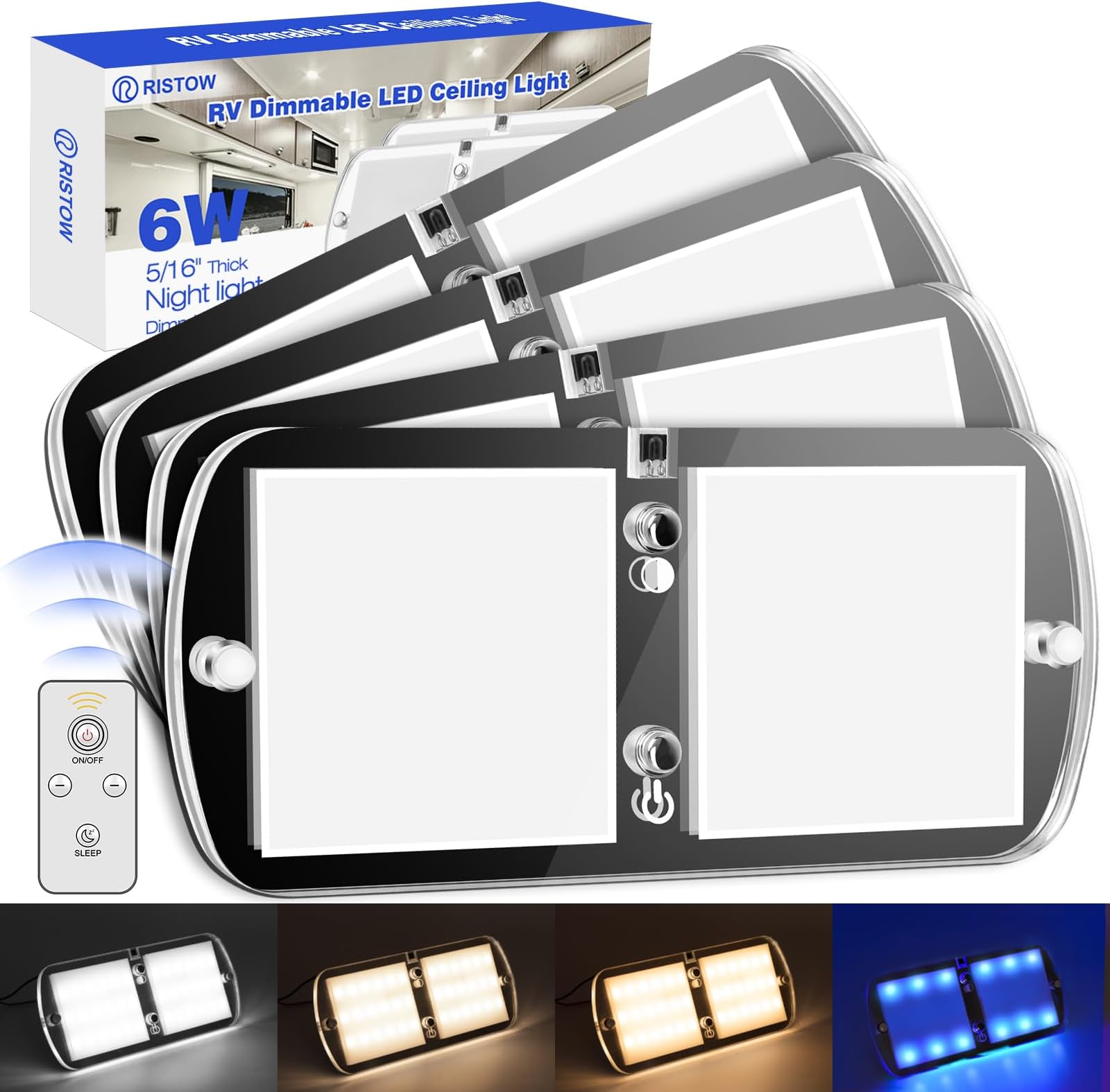 Amazon.com: LILTSDRAE RV Lights Interior 1700LM，3 Color 12V Volt Led ...