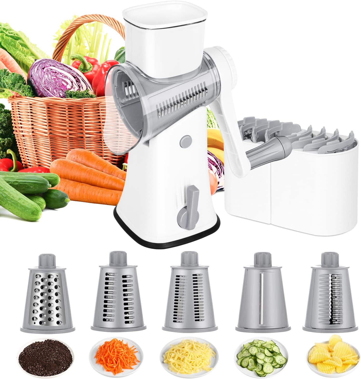 Electric Cheese Grater Superlex Electric Grater Vegetable Slicer 5 In 1 ...